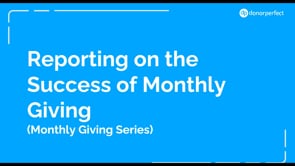 Beginning Steps of Monthly Giving