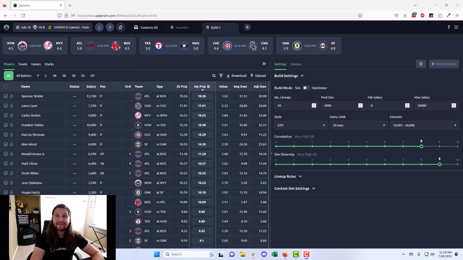 How to Use SaberSim's Contest Sims on Vimeo