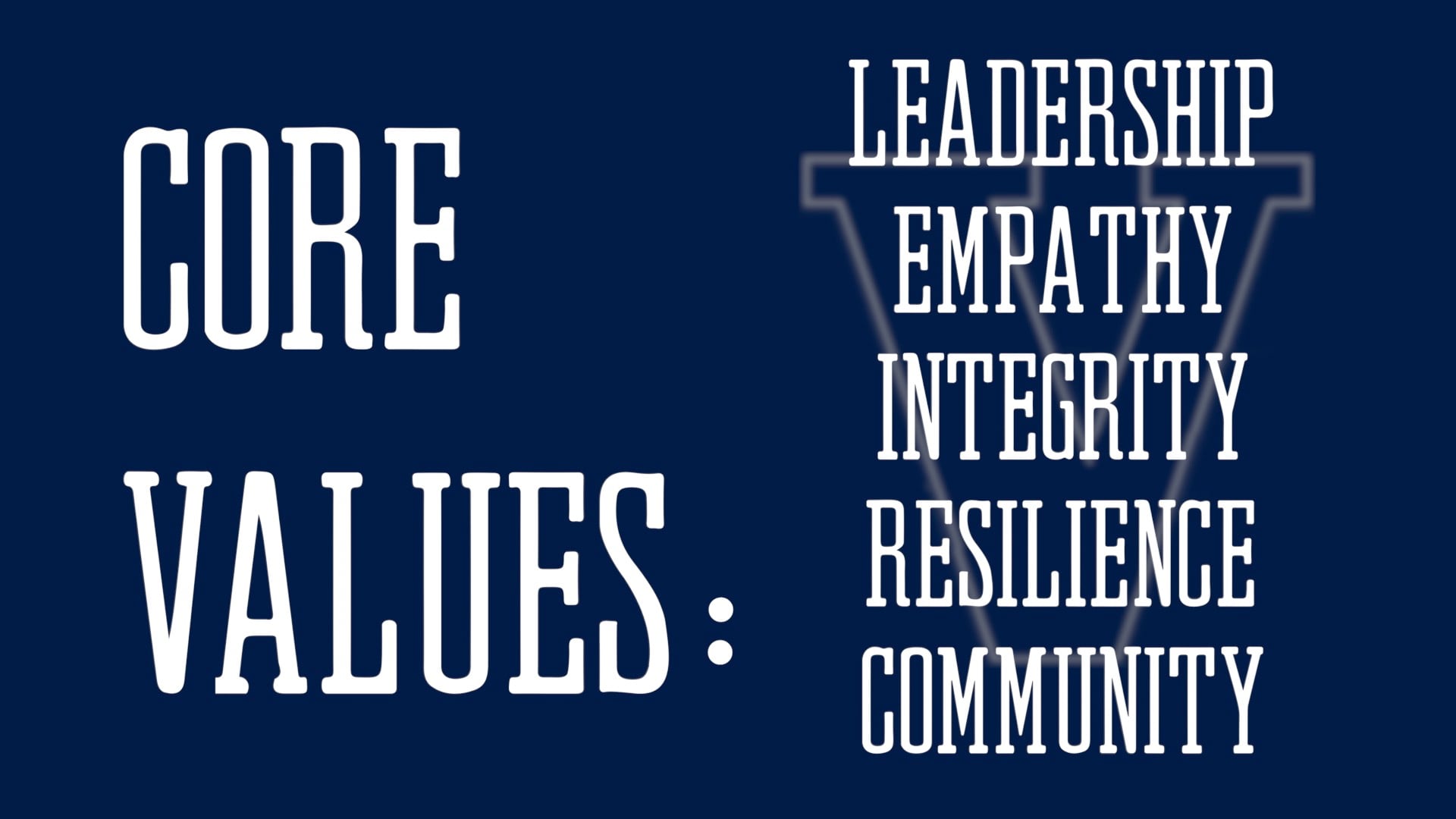 Vanguard - Core Values on Vimeo