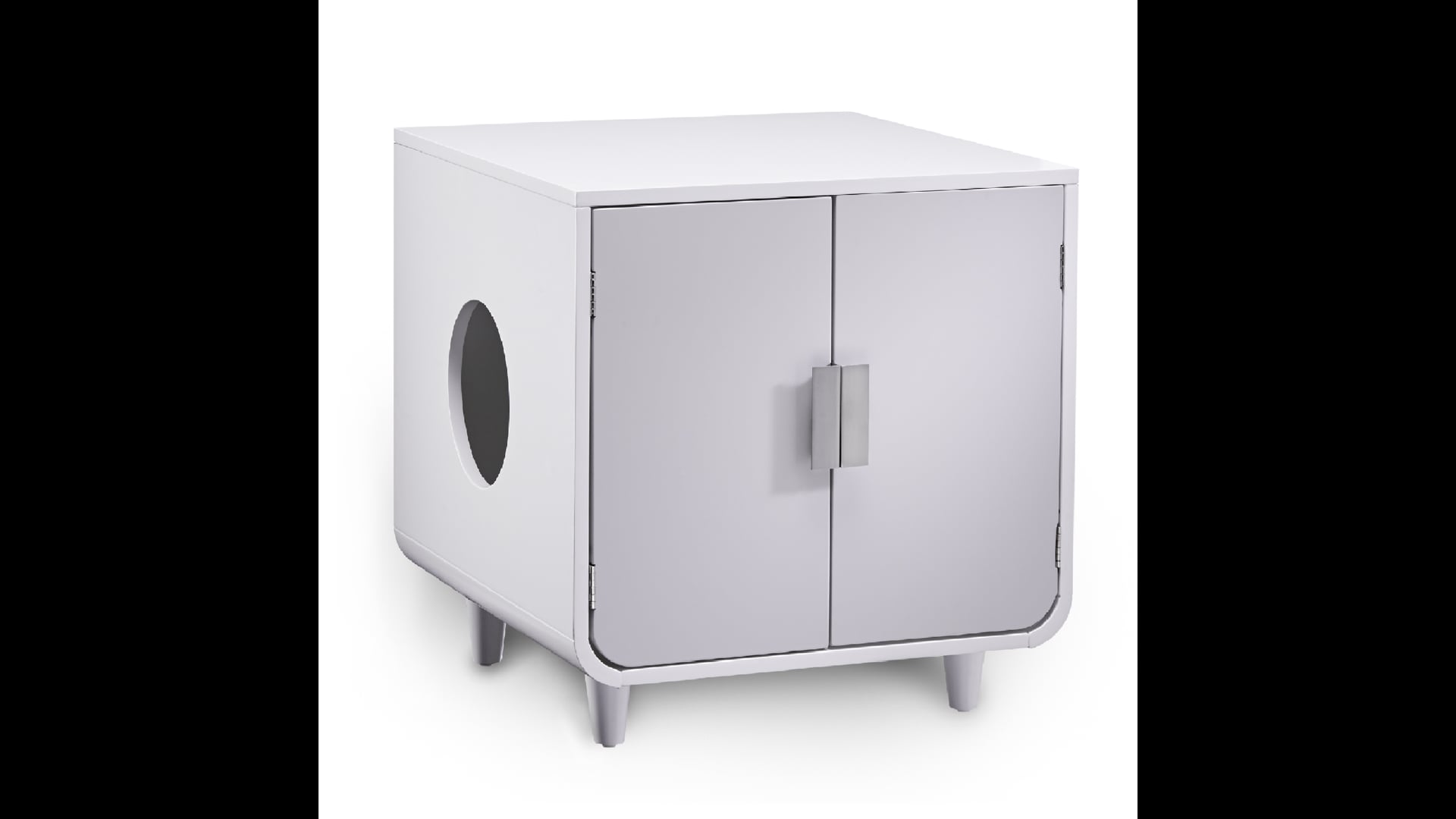 Large Wooden Cat Litter Box, Side Table - Litter Boxes And Covers - by ...