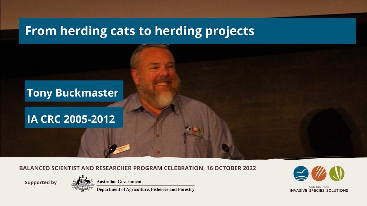 Tony Buckmaster: From herding cats to herding projects - Centre for ...