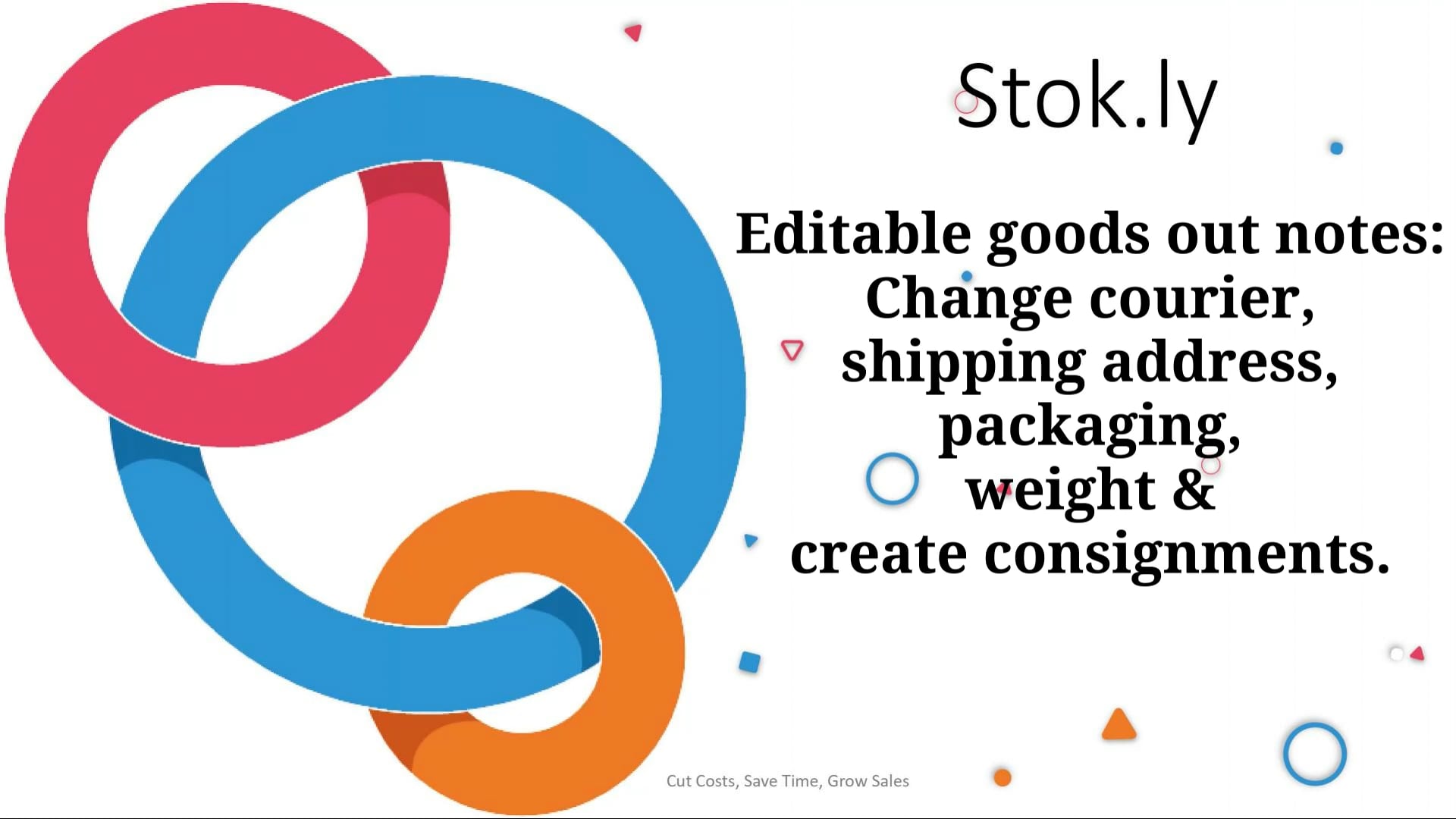 Editable goods out notes - change courier, shipping address, packaging ...