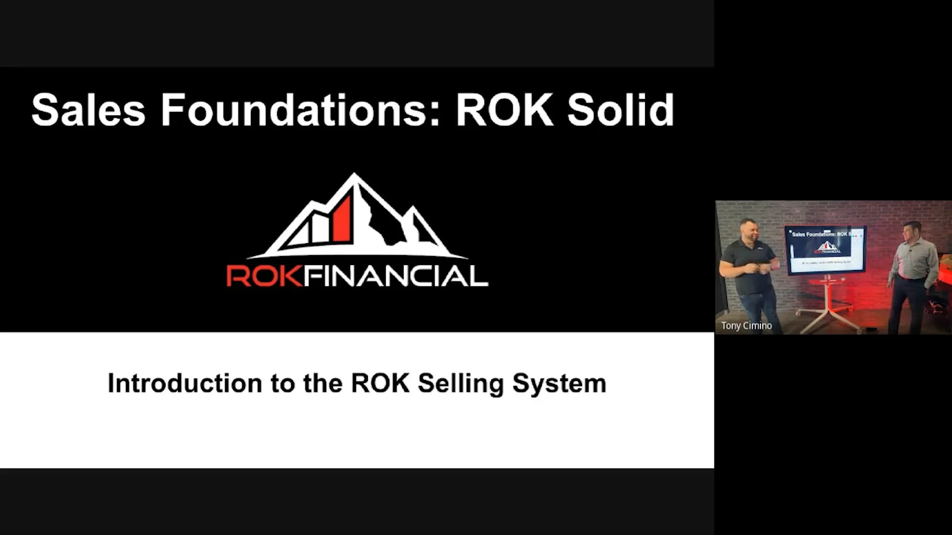 ROK Financial Remote Sales Sandler Training (Session 1)