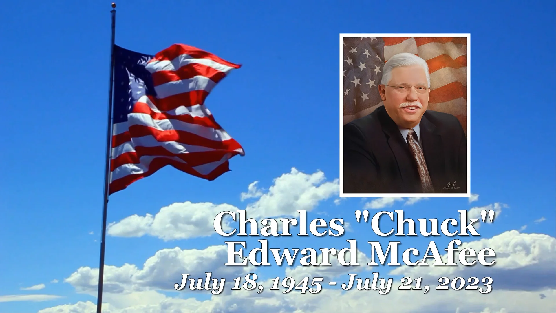 Charles "Chuck" Edward McAfee - Morgan & Nay Charles McAfee on Vimeo
