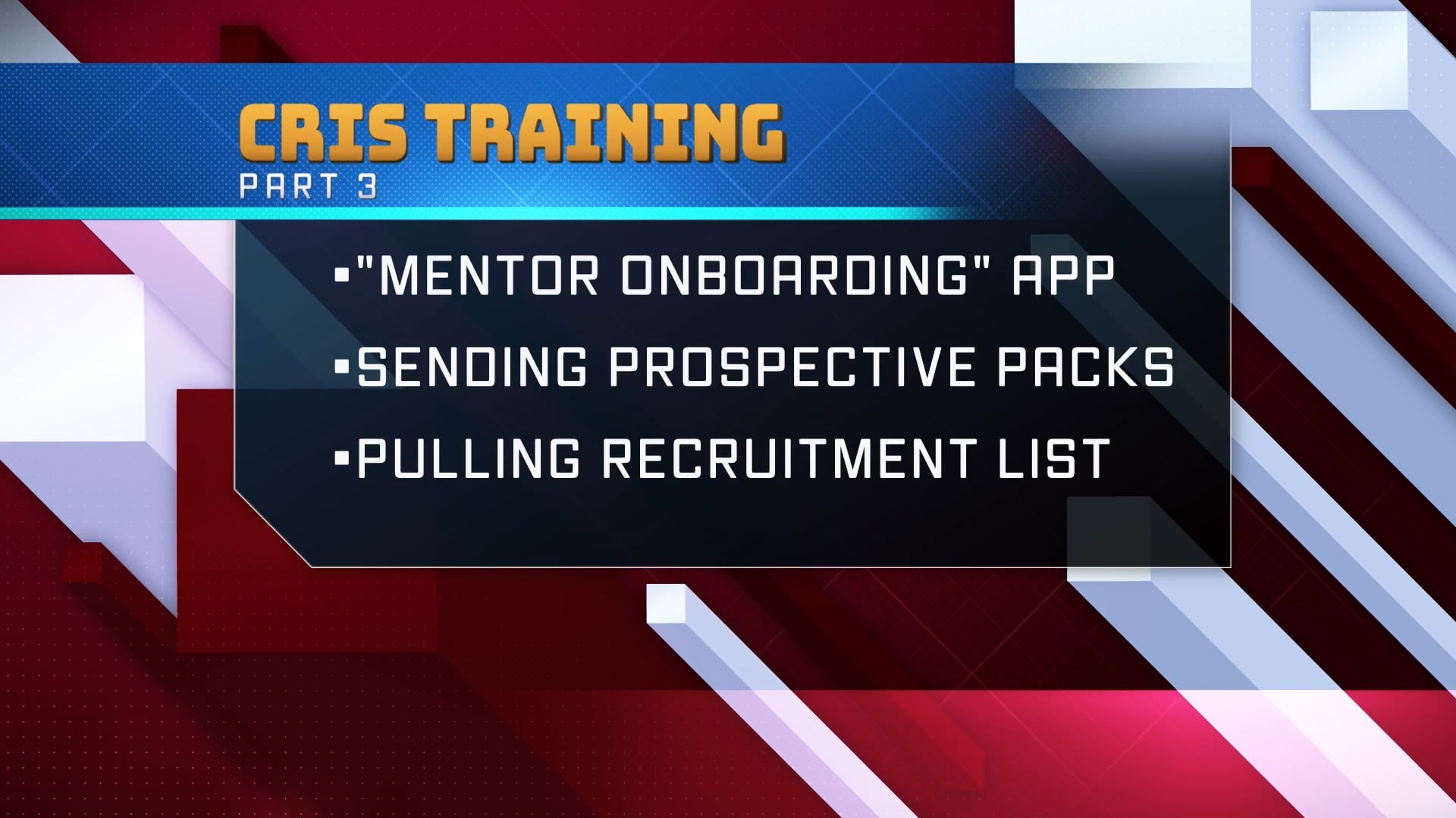 CRIS Training part 3 (Final-)_1 on Vimeo