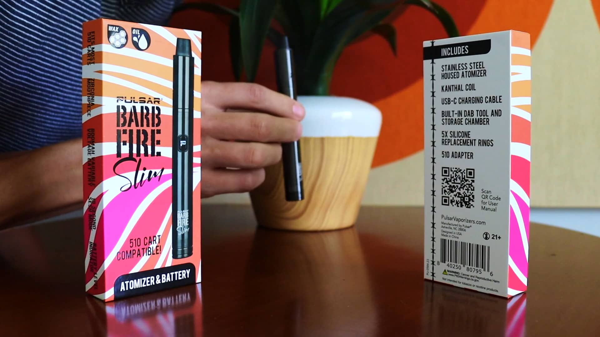 Pulsar Barb Fire Slim Variable Voltage 2-in-1 Vape | 800mAh on Vimeo