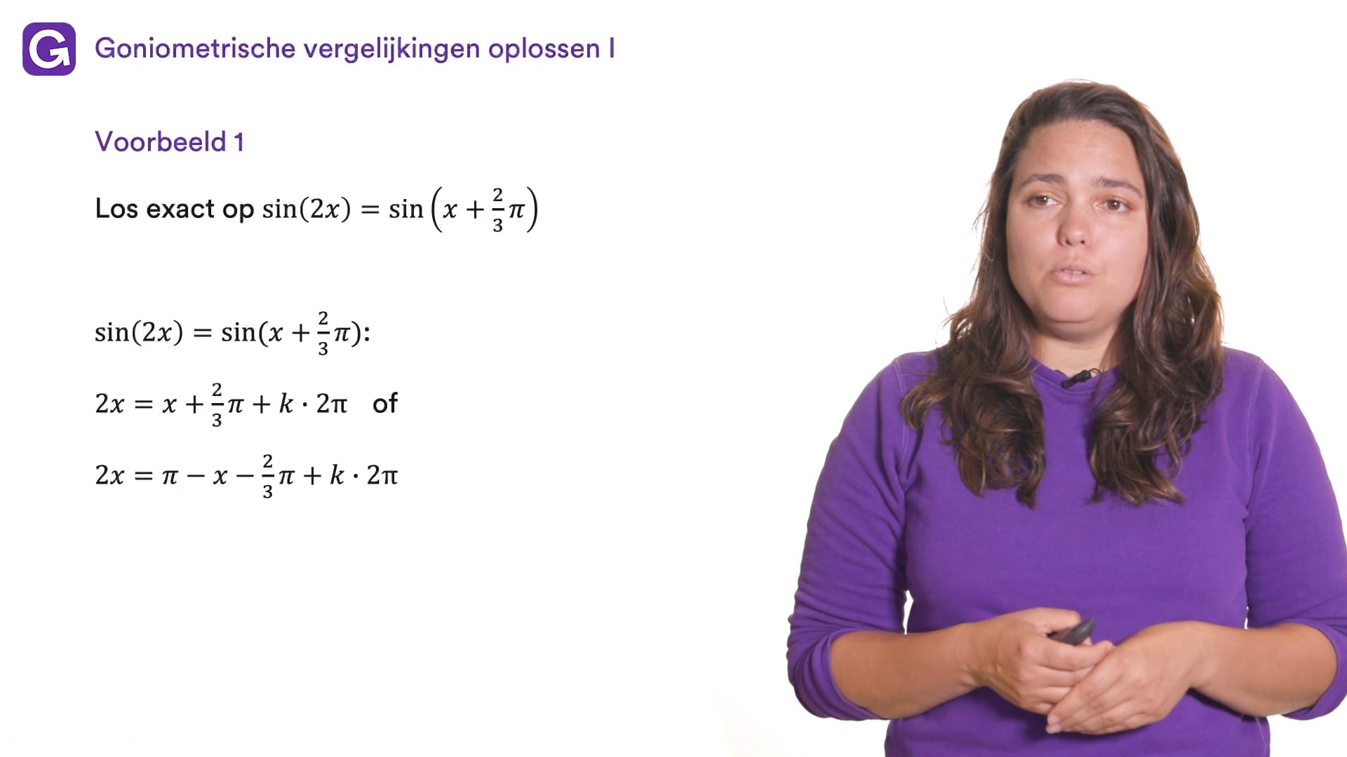 Goniometrische vergelijkingen oplossen I oefenen | StudyGo