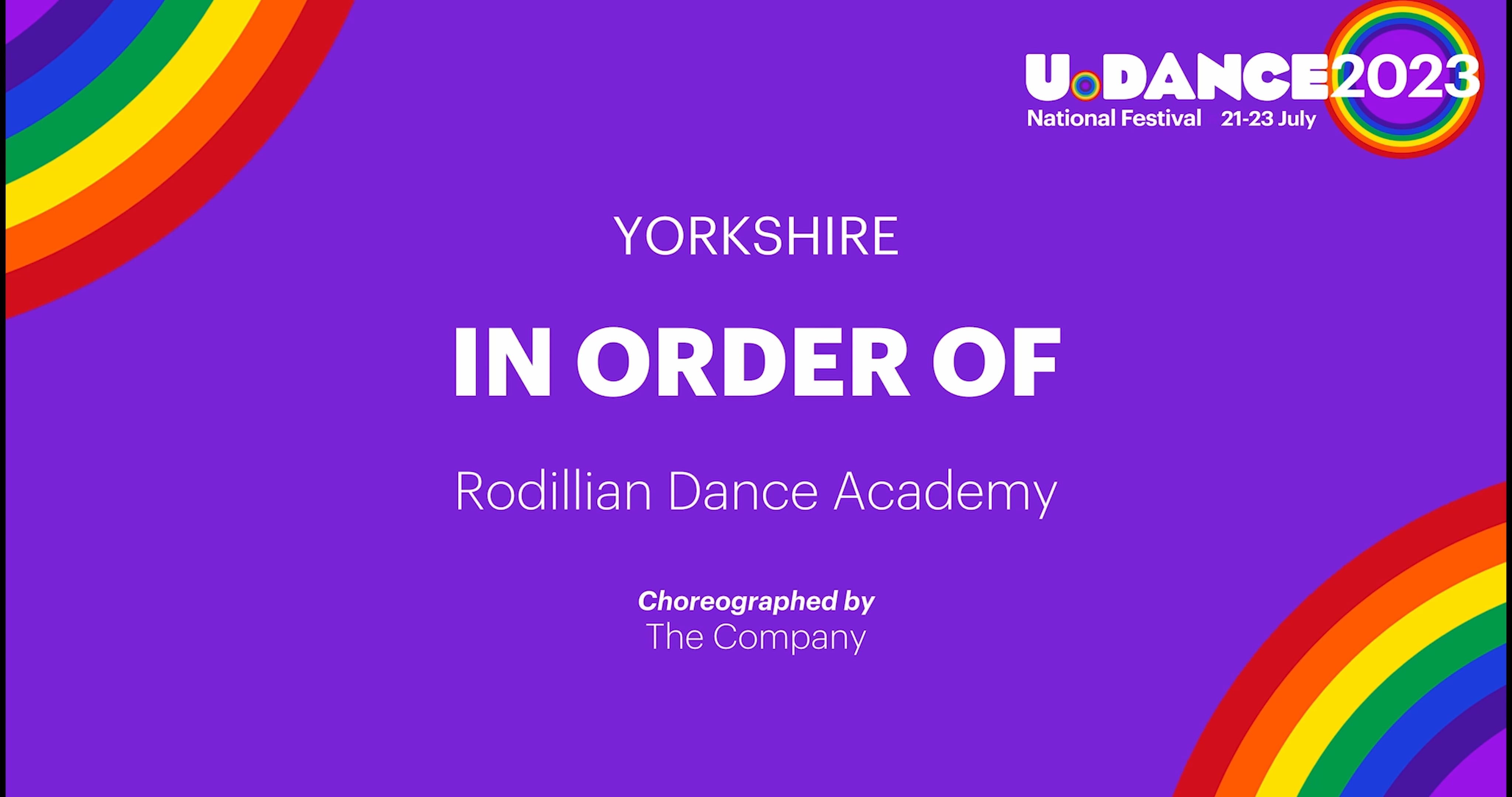 U.Dance National Showcase 2023: Rodillian Dance Academy - IN ORDER OF ...