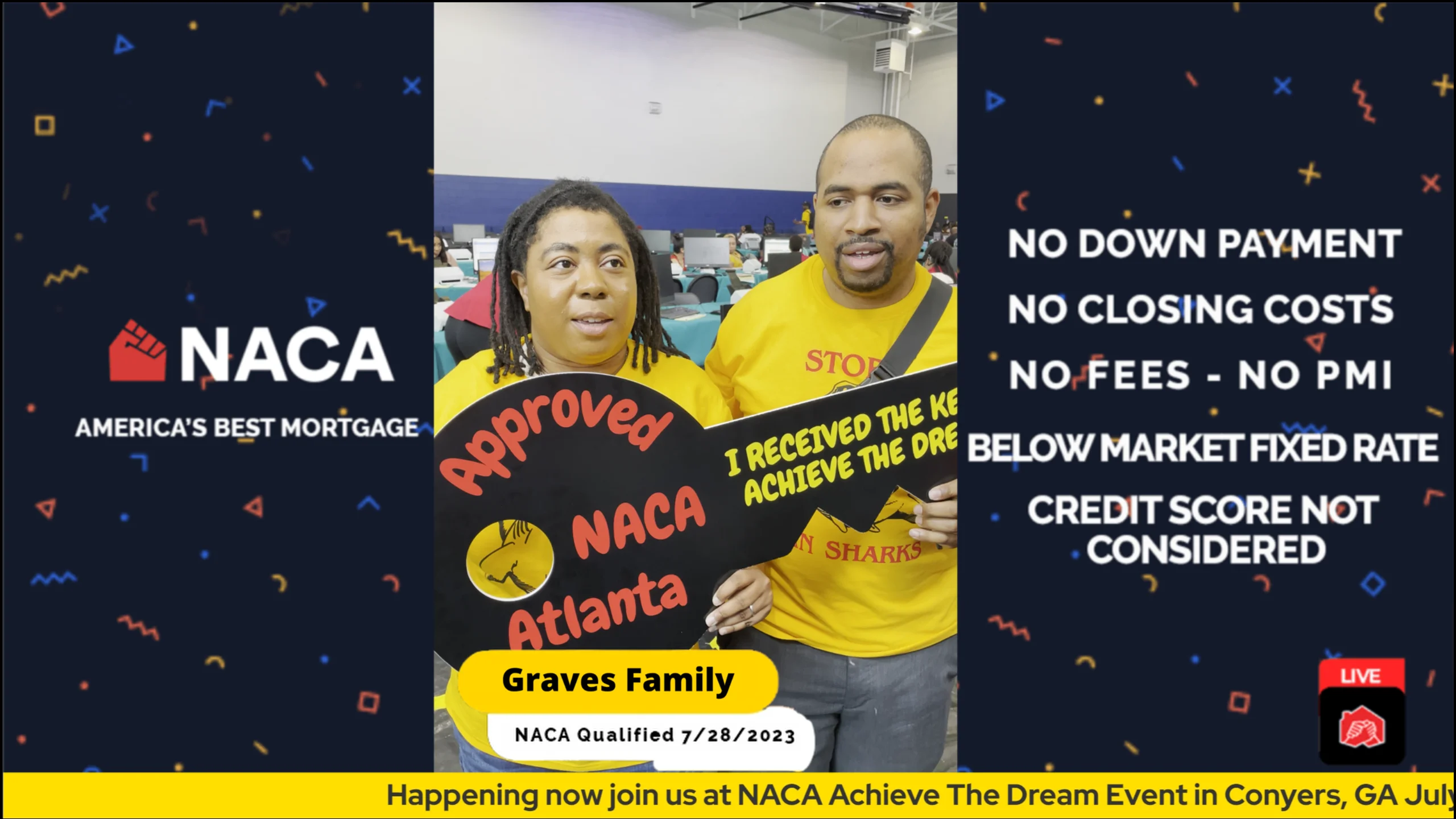 LIVE NACA Qualification Graves Family. Conyers, GA Achieve The Dream ...