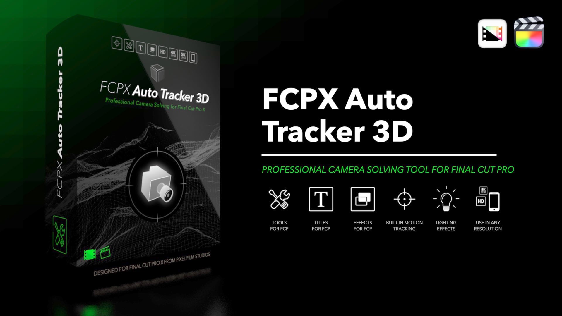 Final Cut Pro X Plugins and Effects - FCPX Auto Tracker 3D - Professional Camera Solver for ...