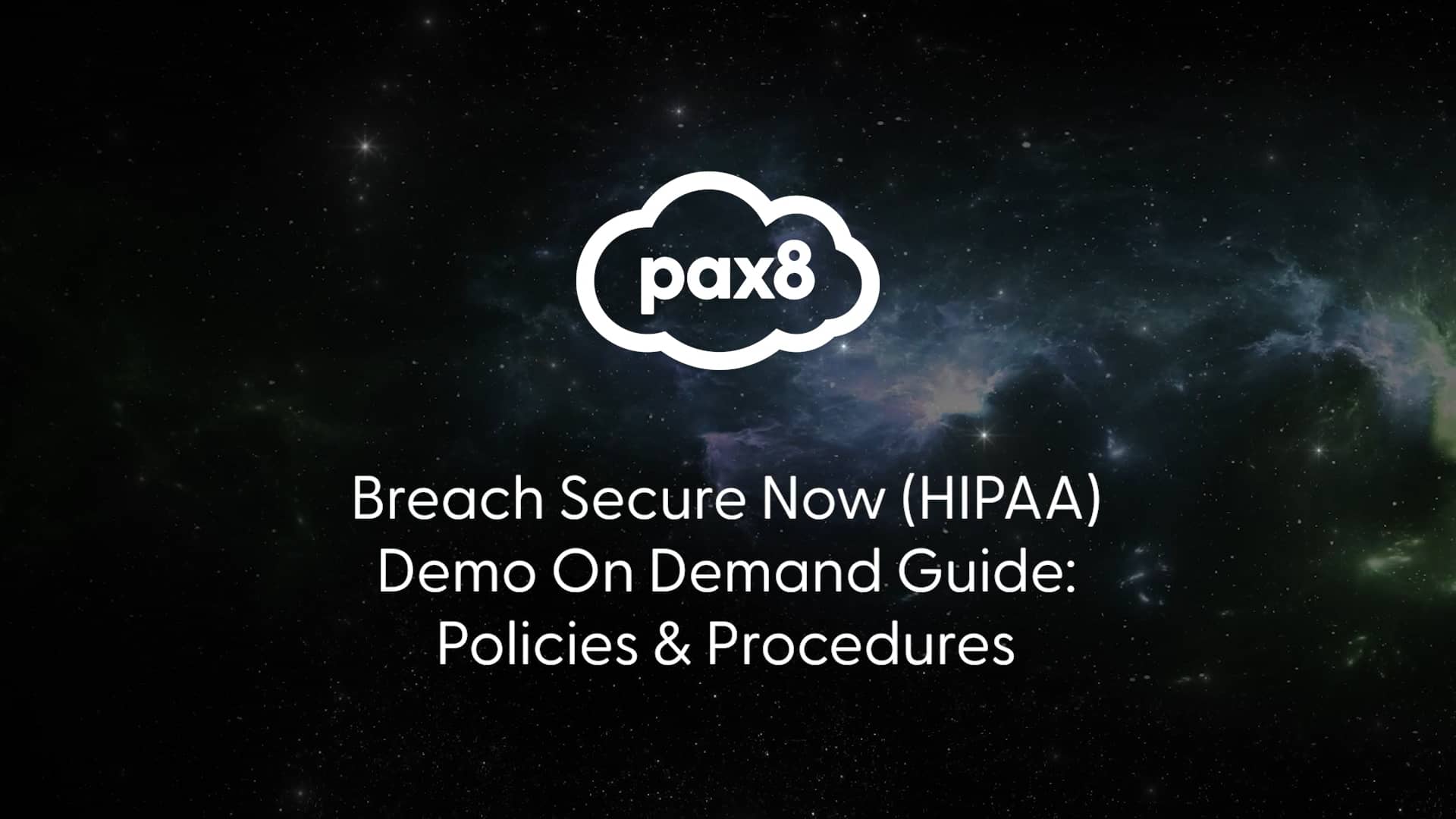 4. Breach Secure Now (HIPAA) DOD - Policies & Procedures on Vimeo