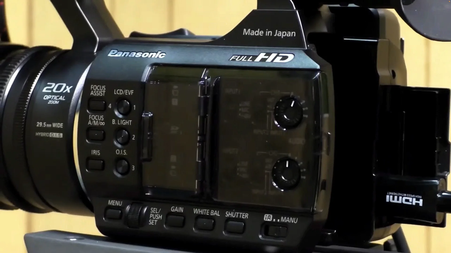 Panasonic AG AC30 Additional Info