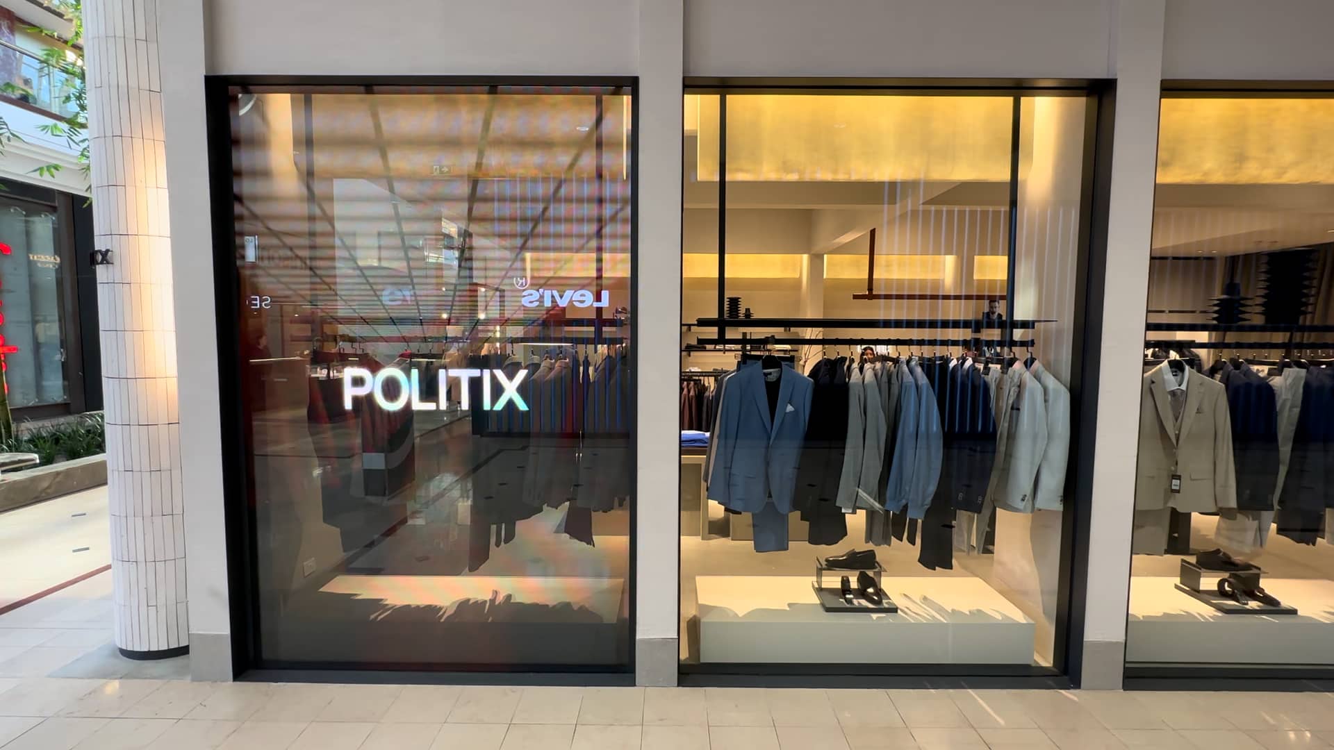 Politix Chadstone - Transparent LED Film - Front View on Vimeo