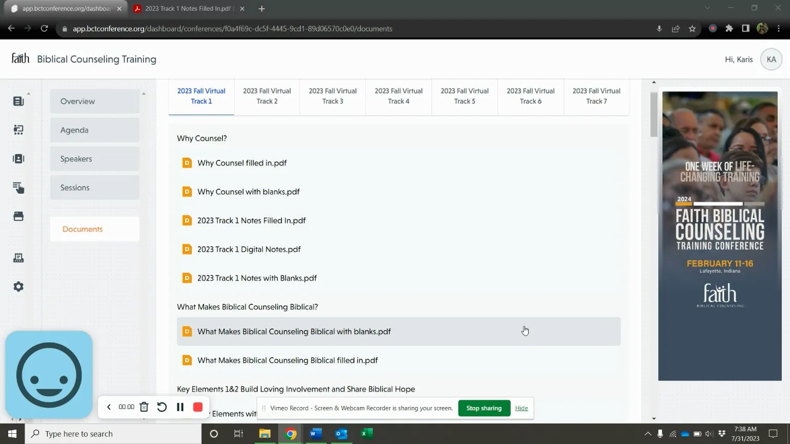 Using Documents BCTC Registration on Vimeo