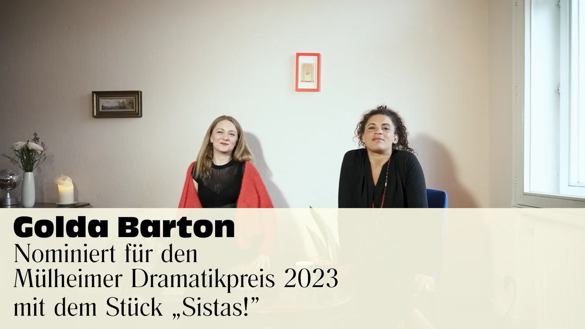 Golda Barton - Nominiert für den Mülheimer Dramatikpreis 2023 on Vimeo