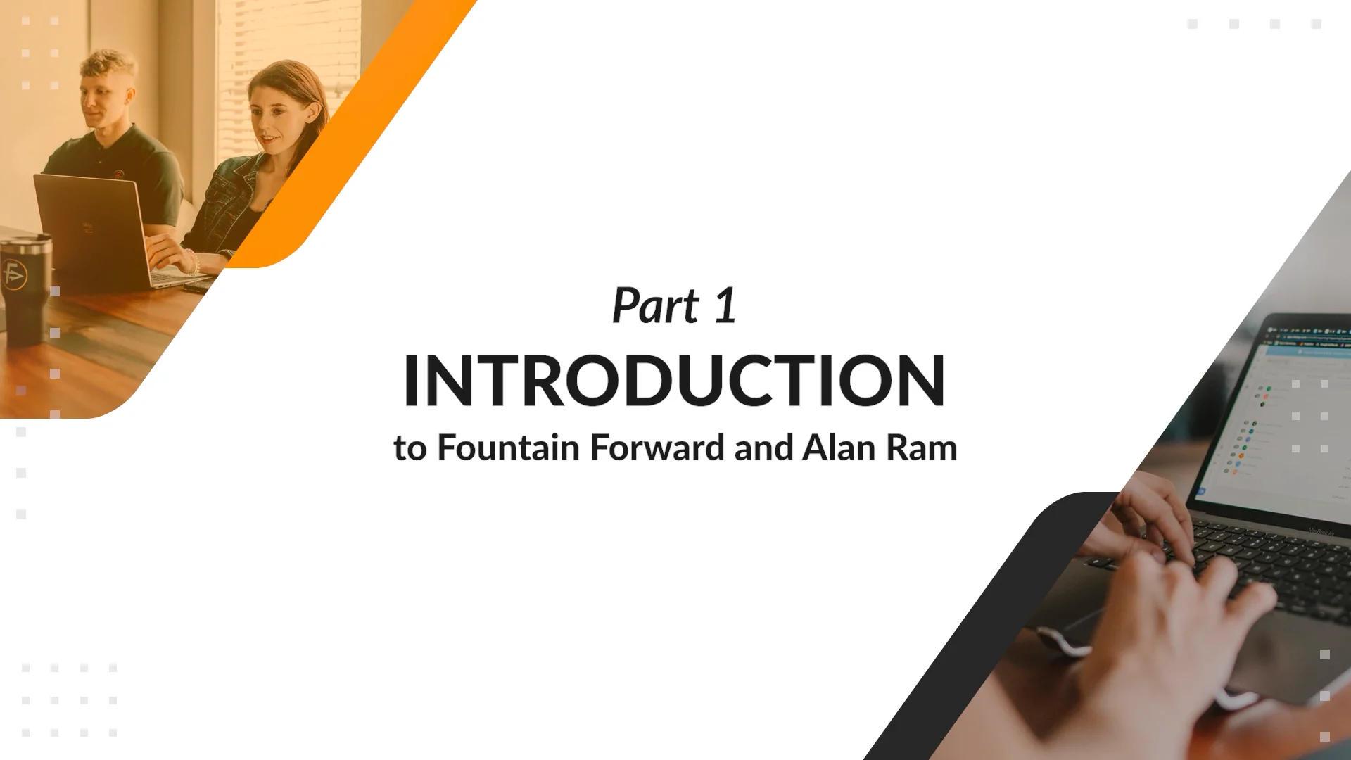 Part 1: Introduction to Fountain Forward & Alan Ram on Vimeo