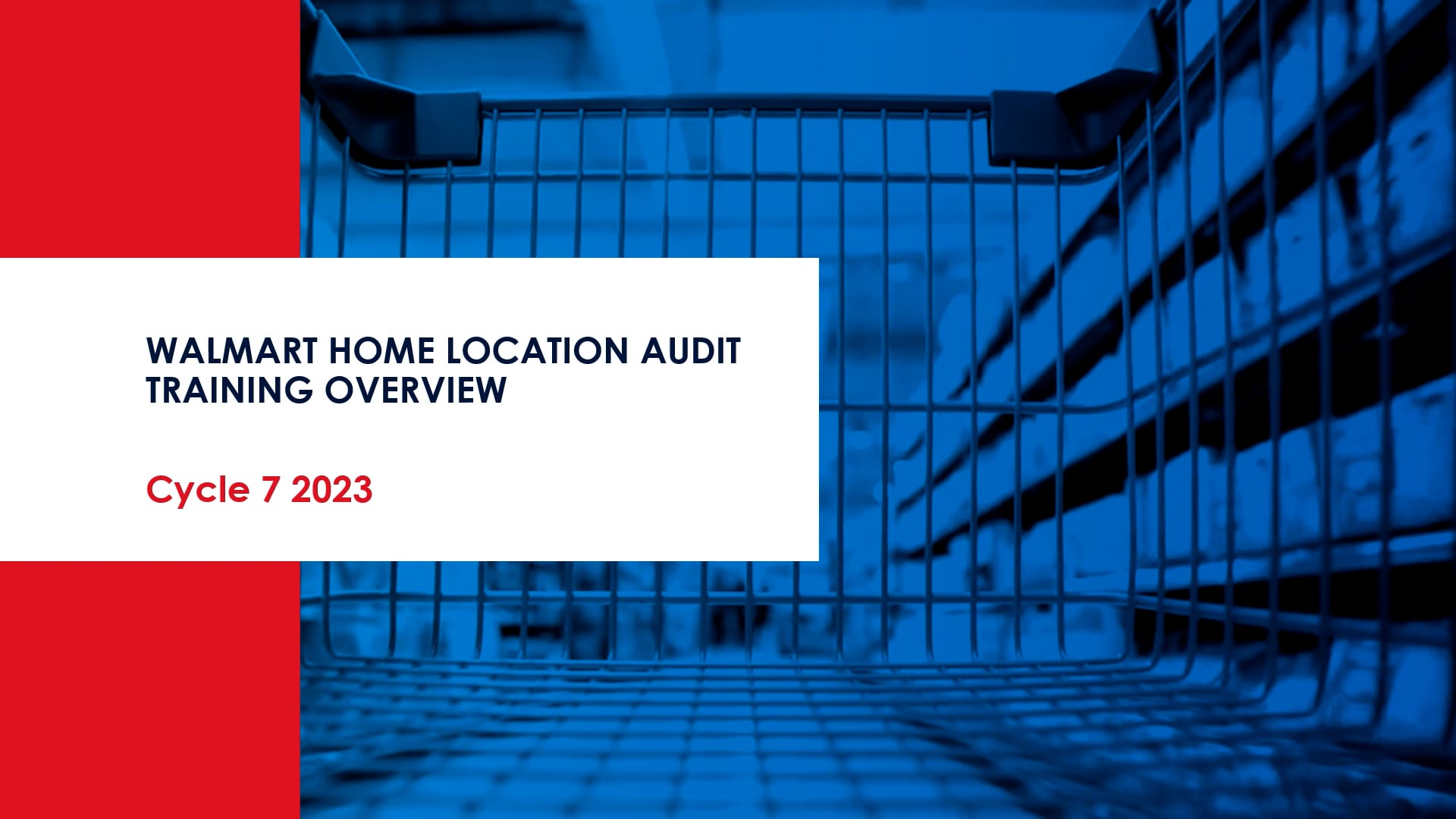 WALMART HOME LOCATION AUDIT TRAINING on Vimeo