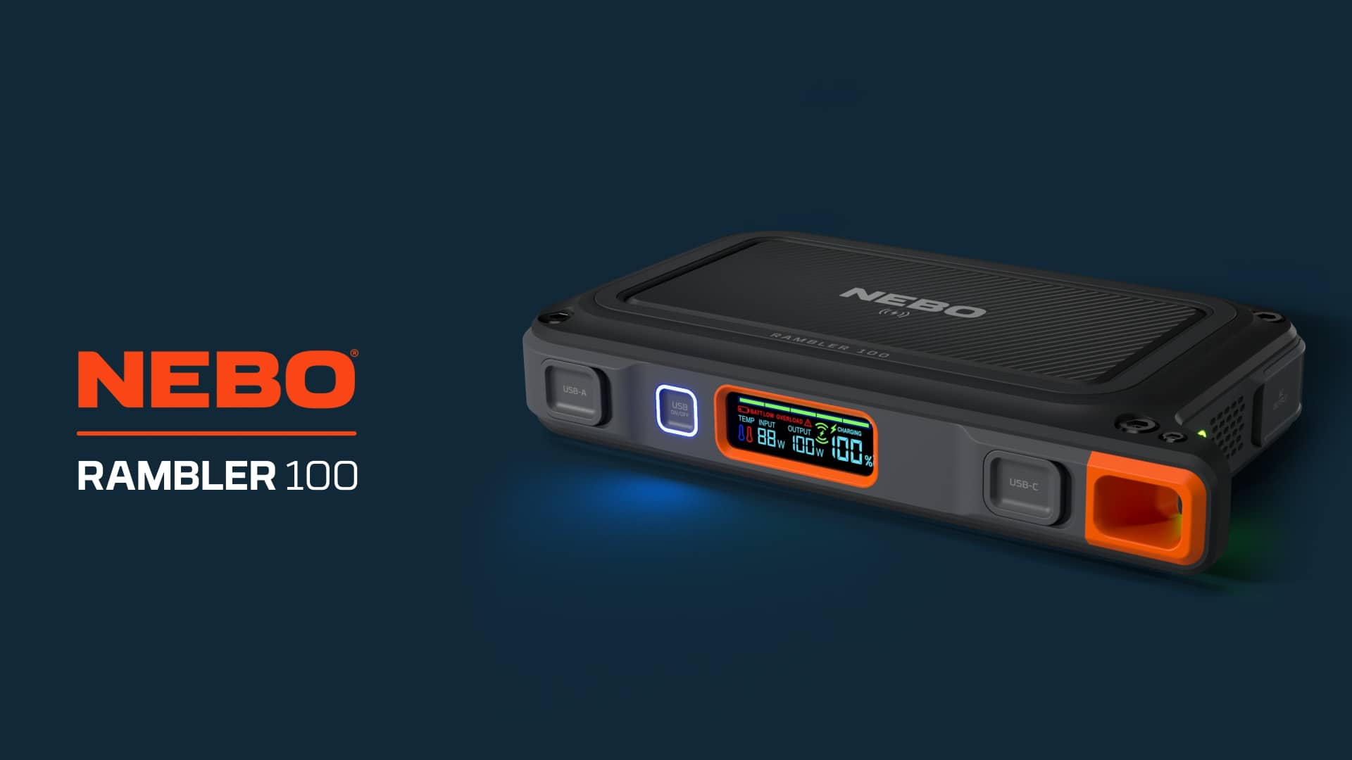 NEBO RAMBLER™ 100 PORTABLE POWER STATION (16:9) on Vimeo