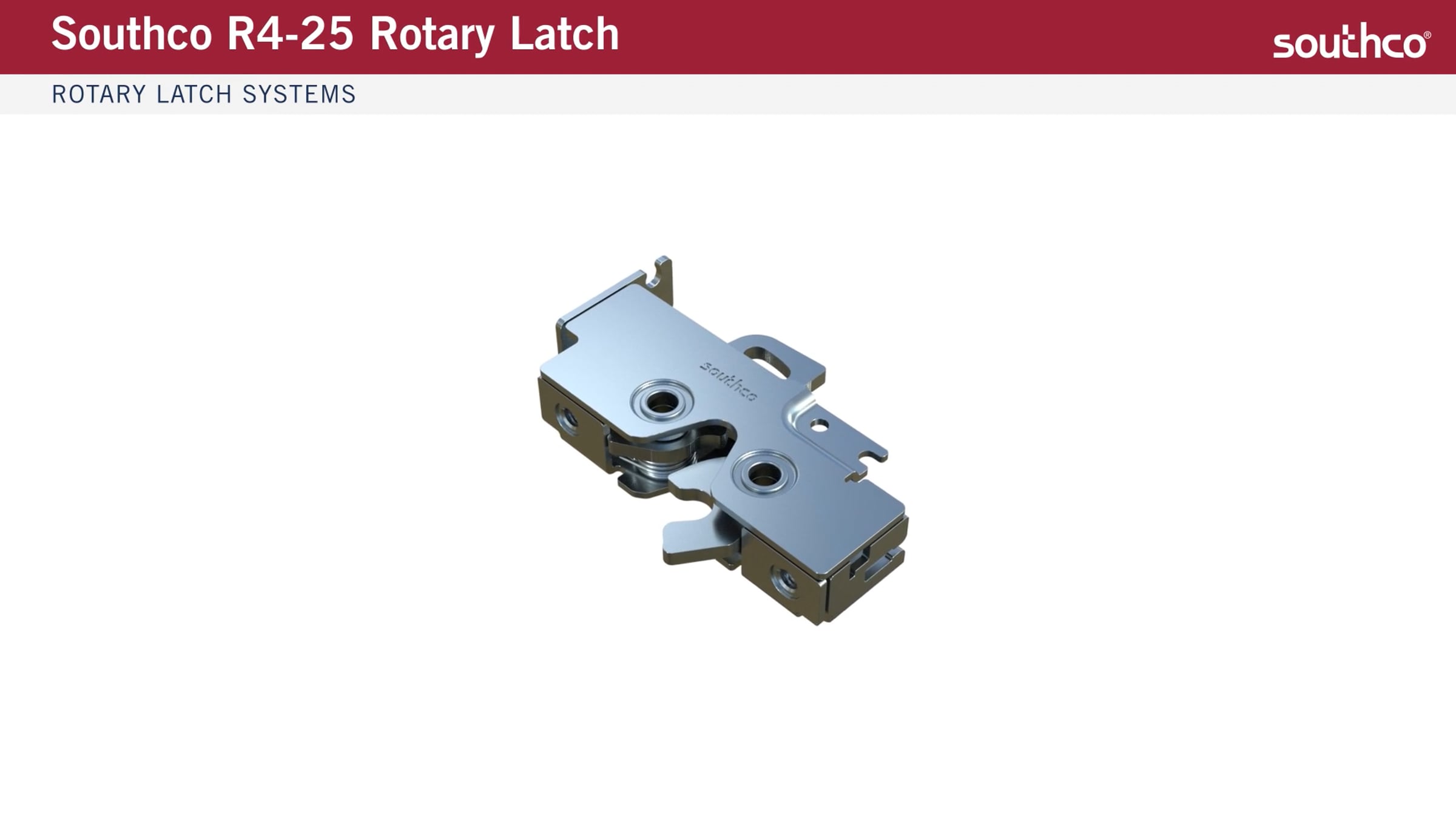 Product Demo Southco R4 25 Rotary Latch