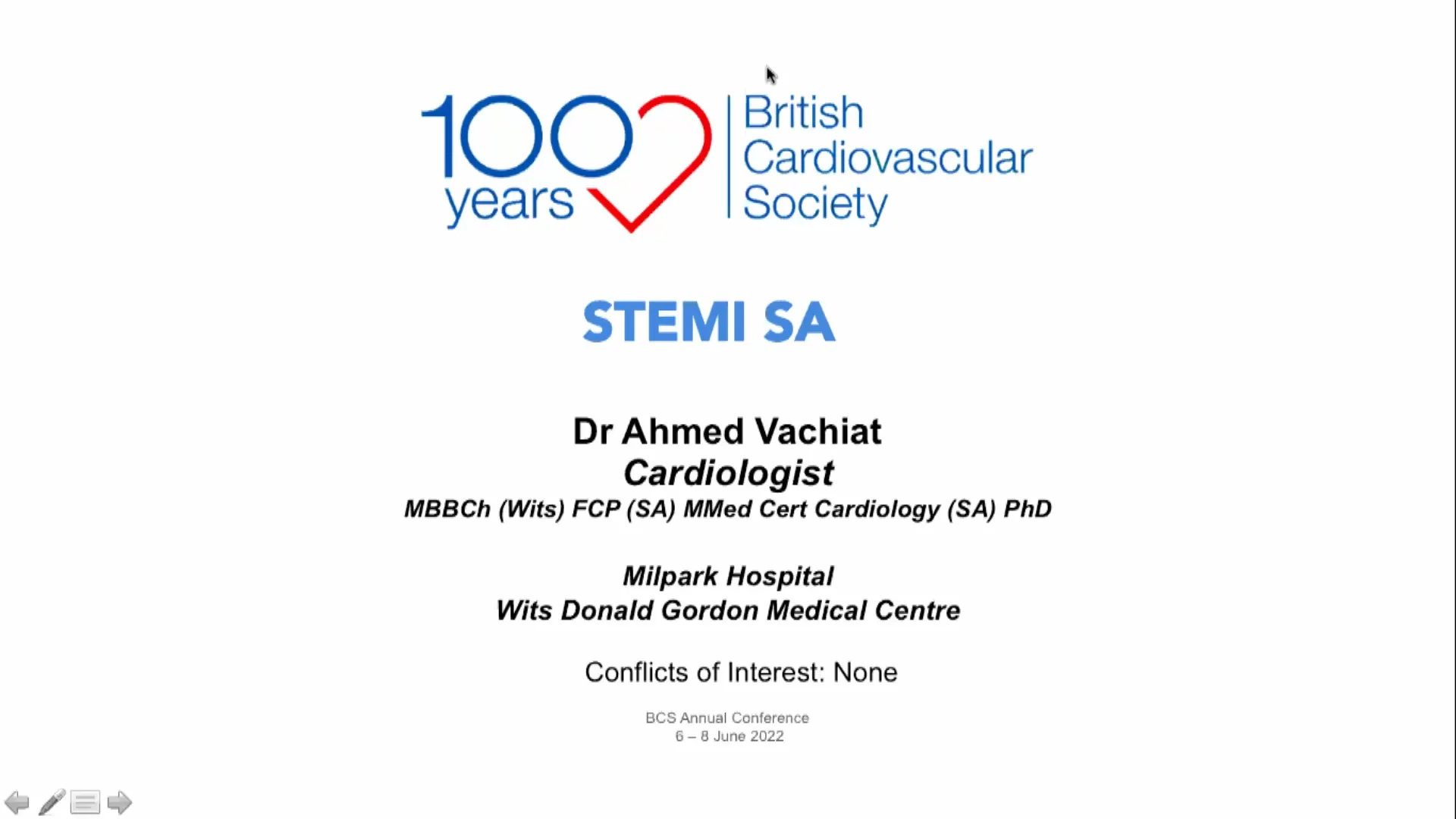 BCS 2022 - Cardiology Around the World - South African Heart ...