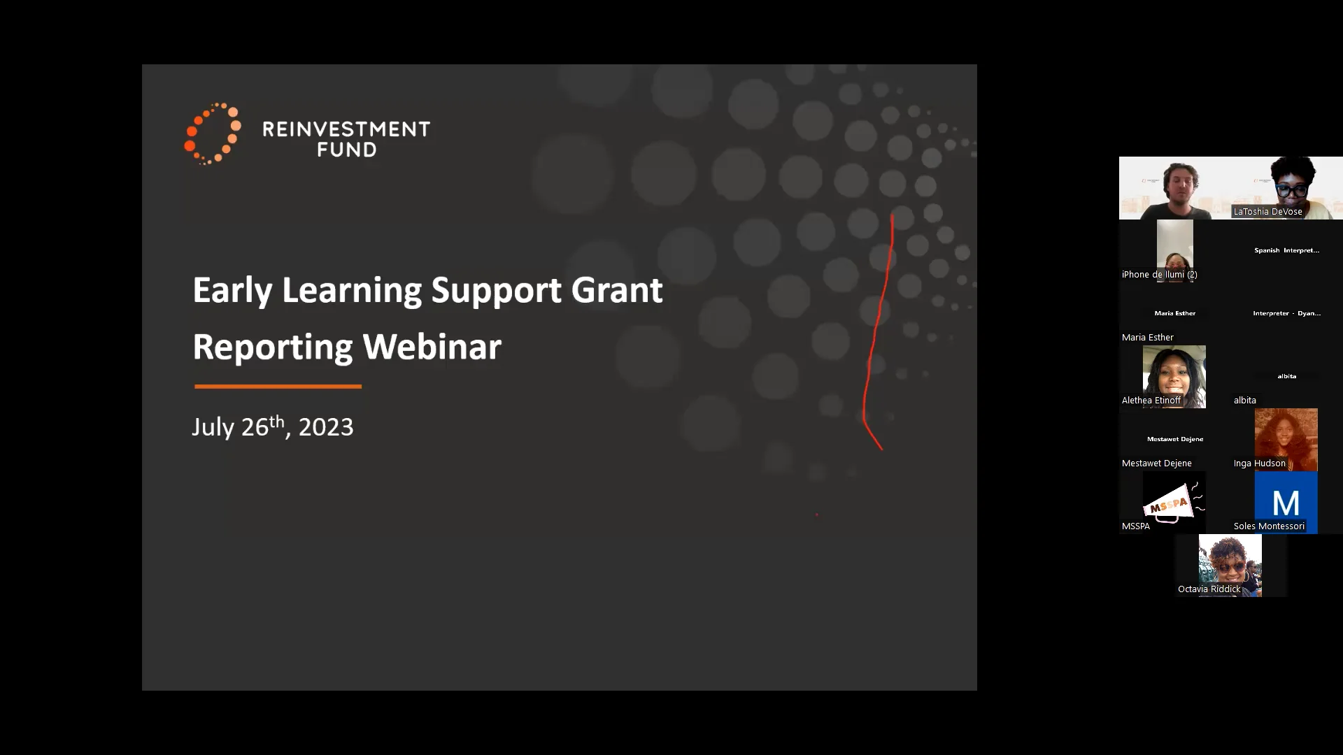 ELSG Reporting Webinar (Spanish) on Vimeo