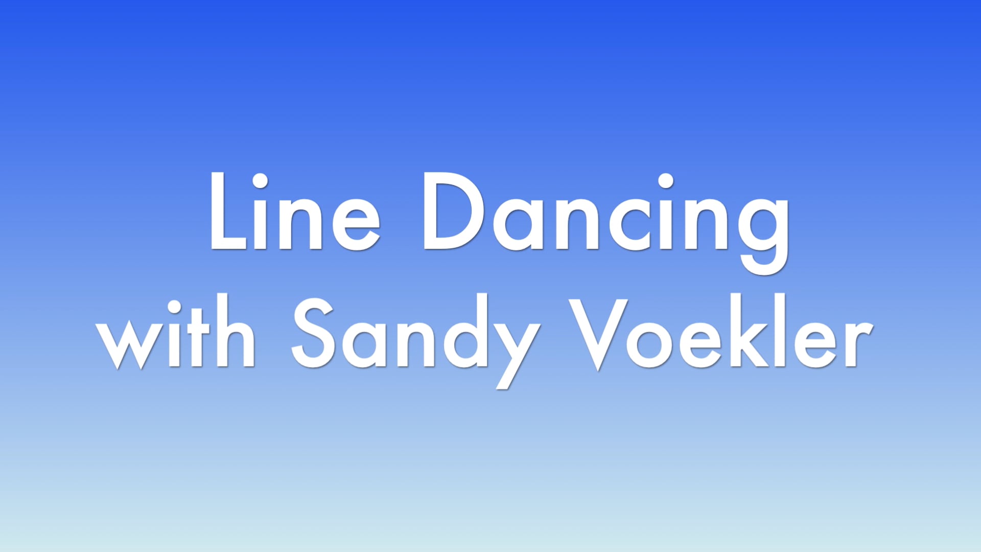 Dancing with Sandy Voekler on Vimeo
