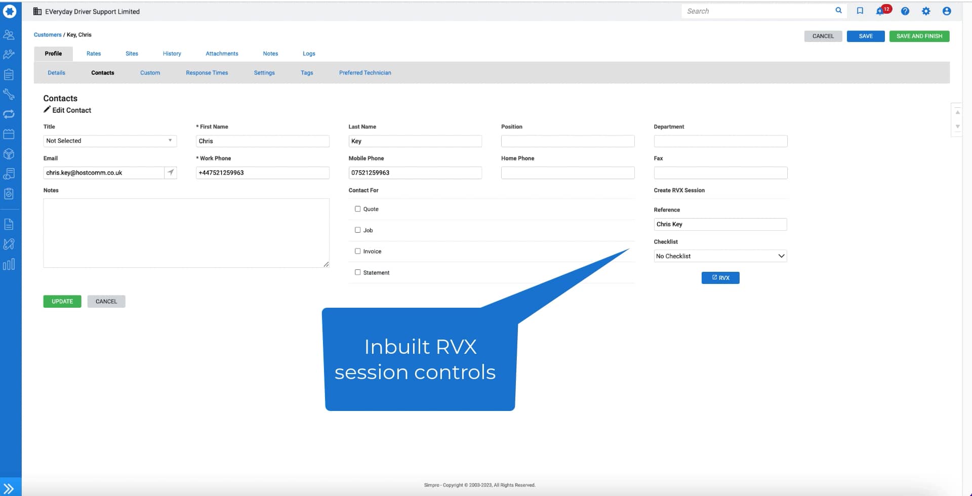Hostcomm RVX / Simpro Integration on Vimeo