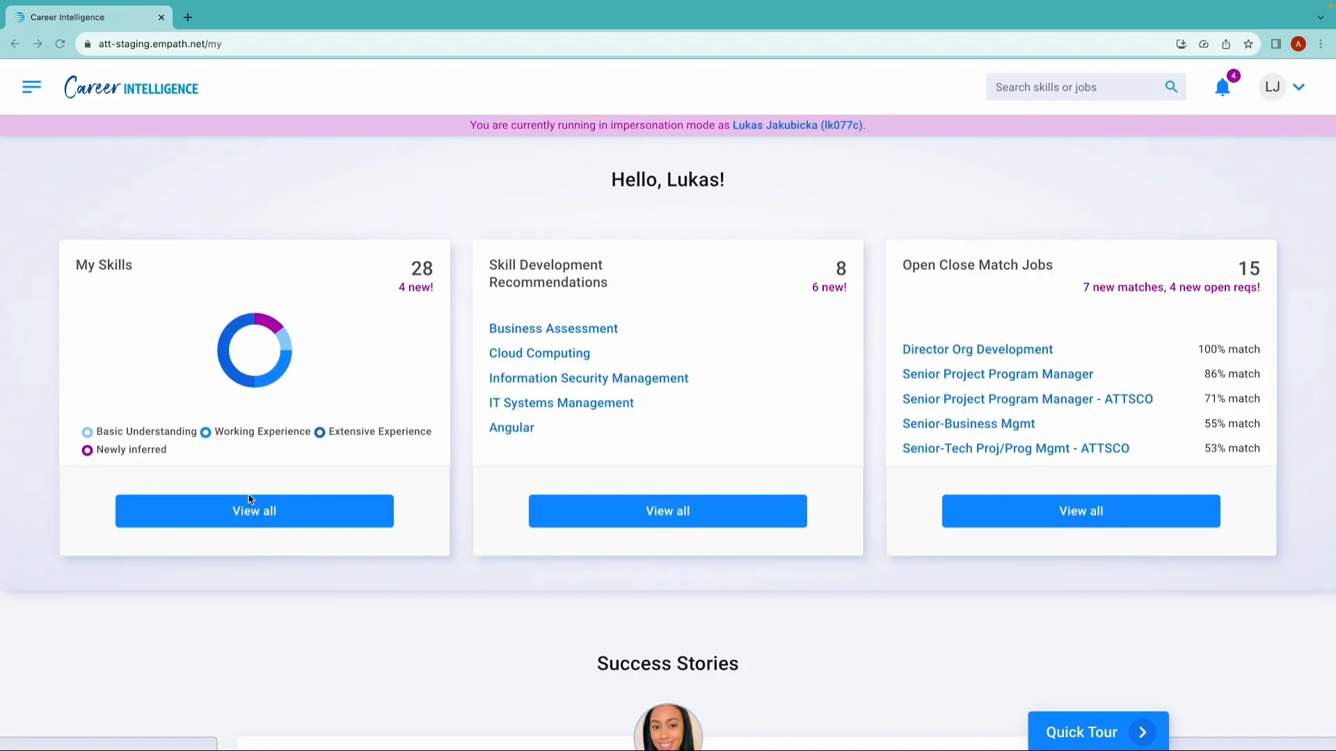 Skills Intelligence Platform Demo - Internal Mobility on Vimeo