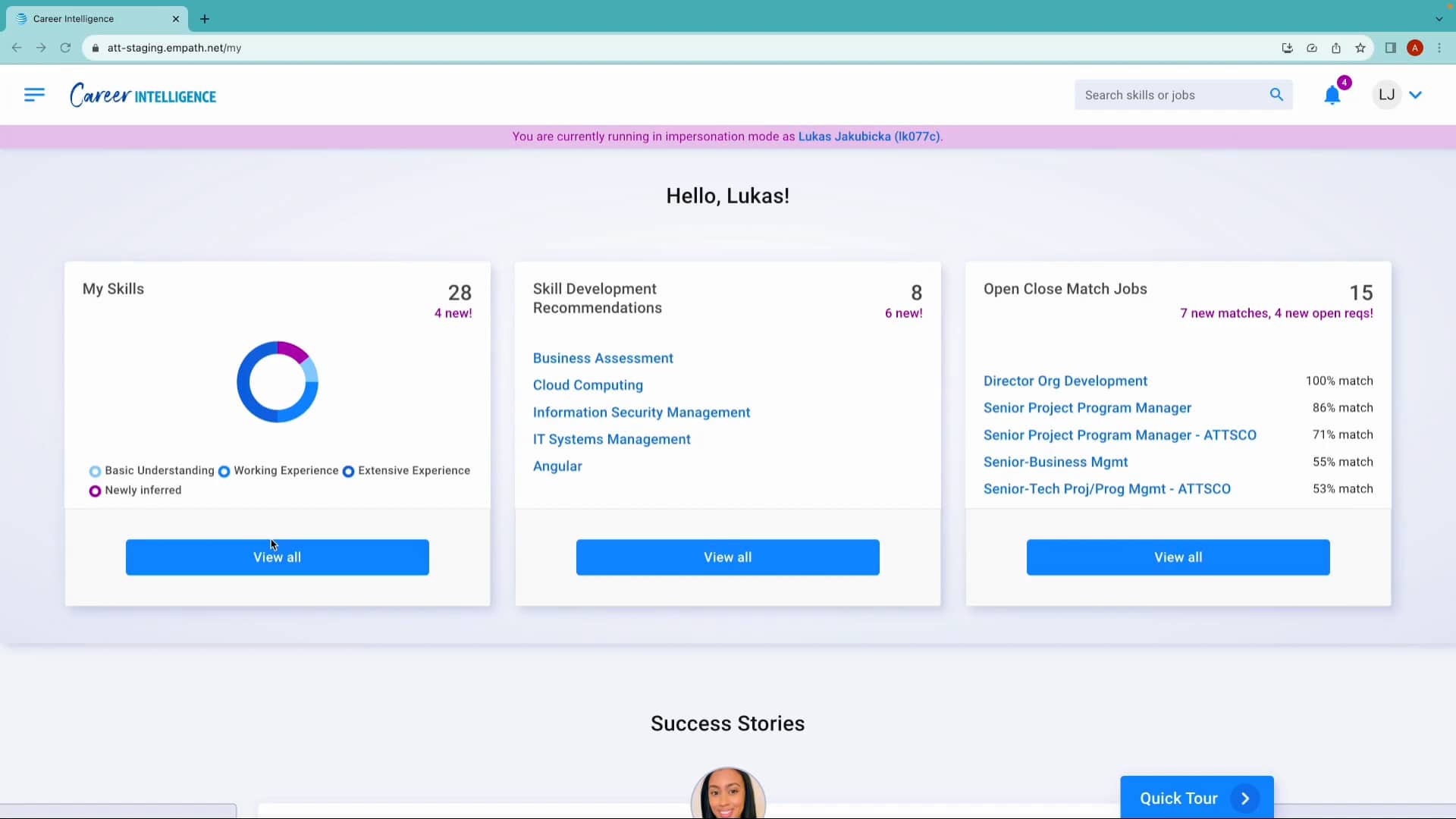 Skills Intelligence Platform Demo - Internal Mobility on Vimeo