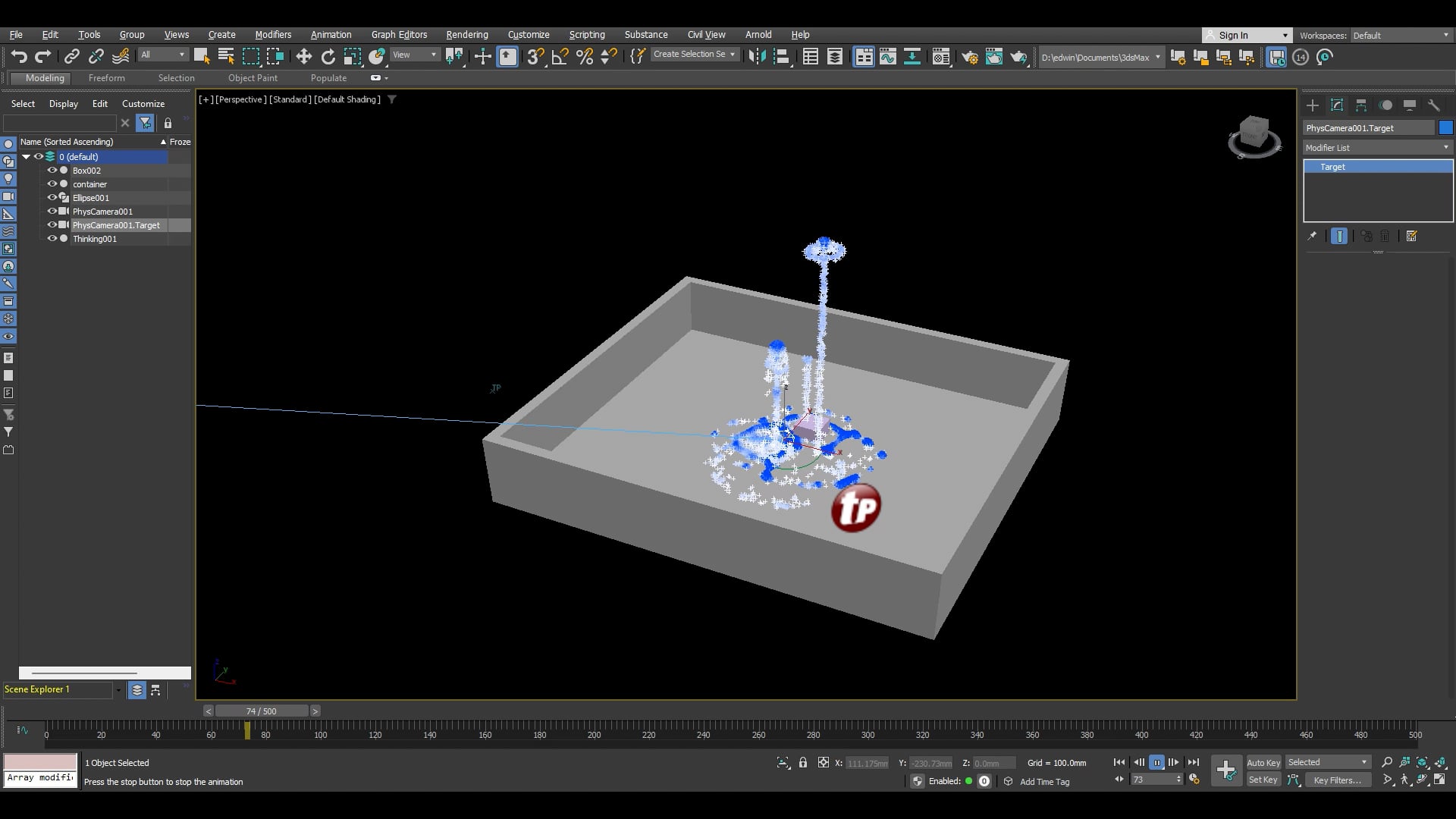 Quick Tutorial Videos - Procedural Water Fountain Effect in thinkingParticles | Beginner ...