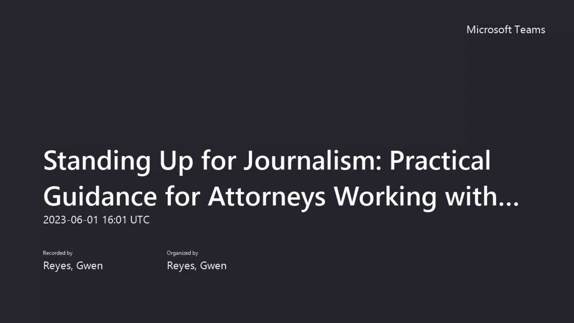 Standing Up for Journalism_ Practical Guidance for Attorneys Working ...