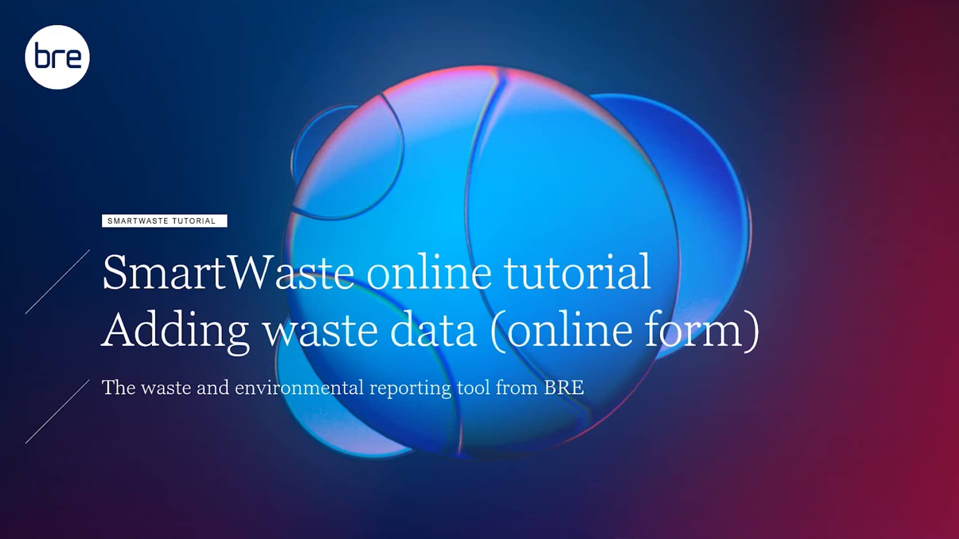 BRE SmartWaste Tutorial - Adding waste data (online form) on Vimeo