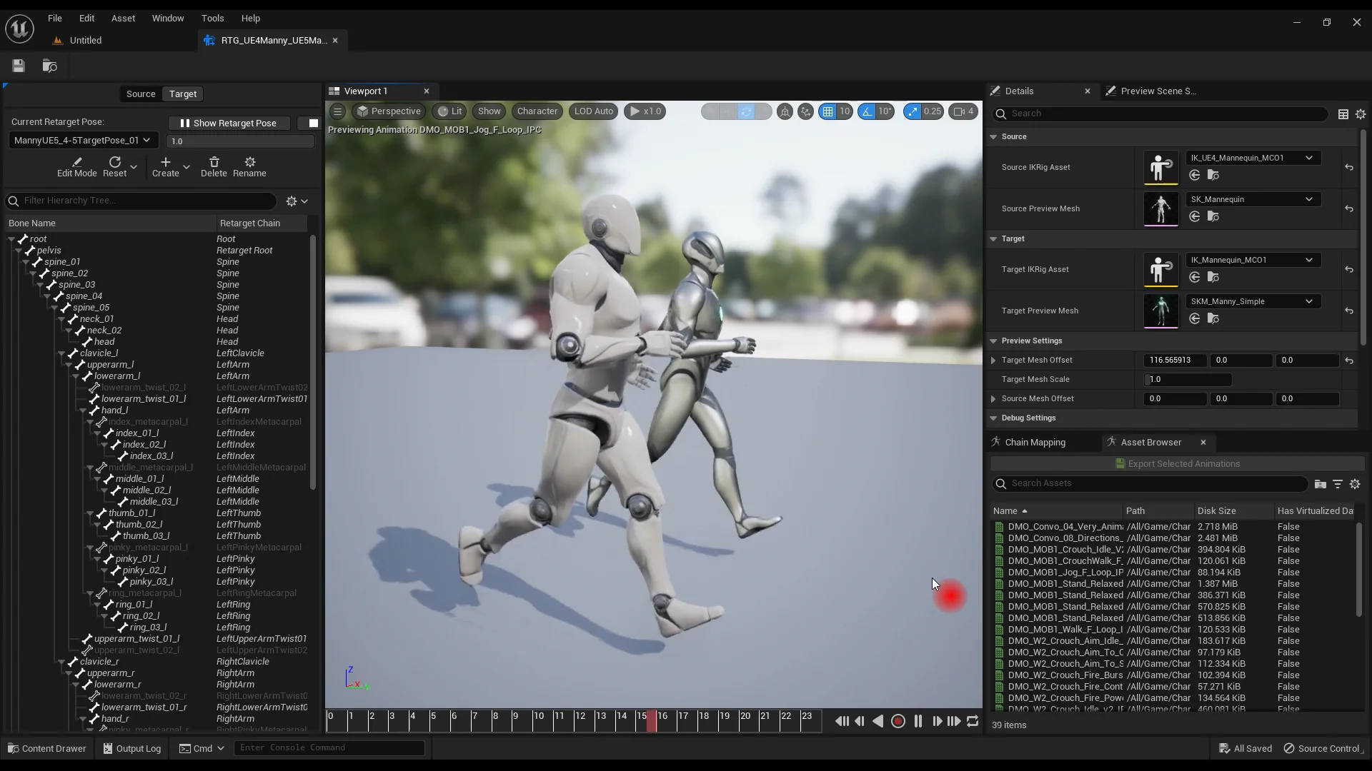 UE5 IK Retargeting - UE4 Mannequin to UE5 Manny - Quick Tutorial