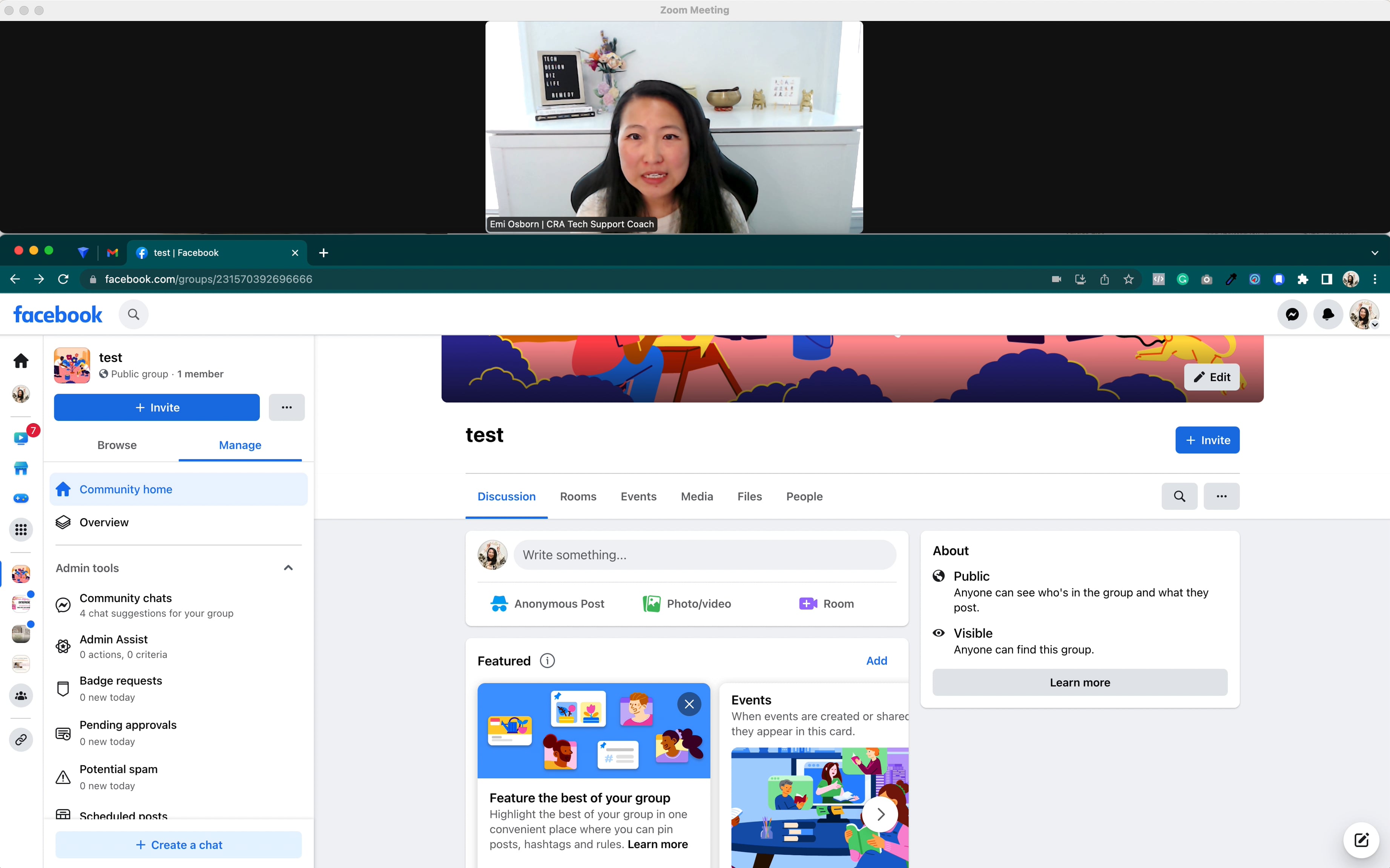 How to go live in fb group via Zoom on Vimeo