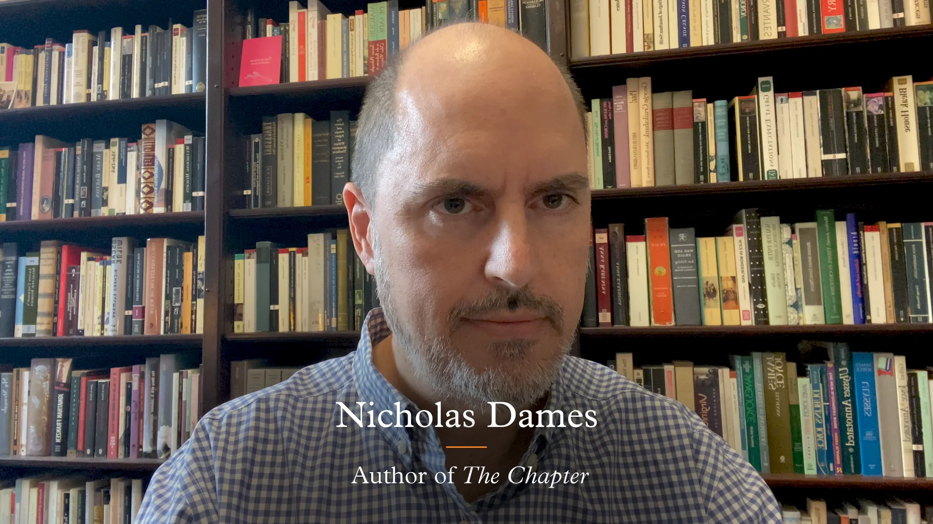 Nicholas Dames, The Chapter on Vimeo