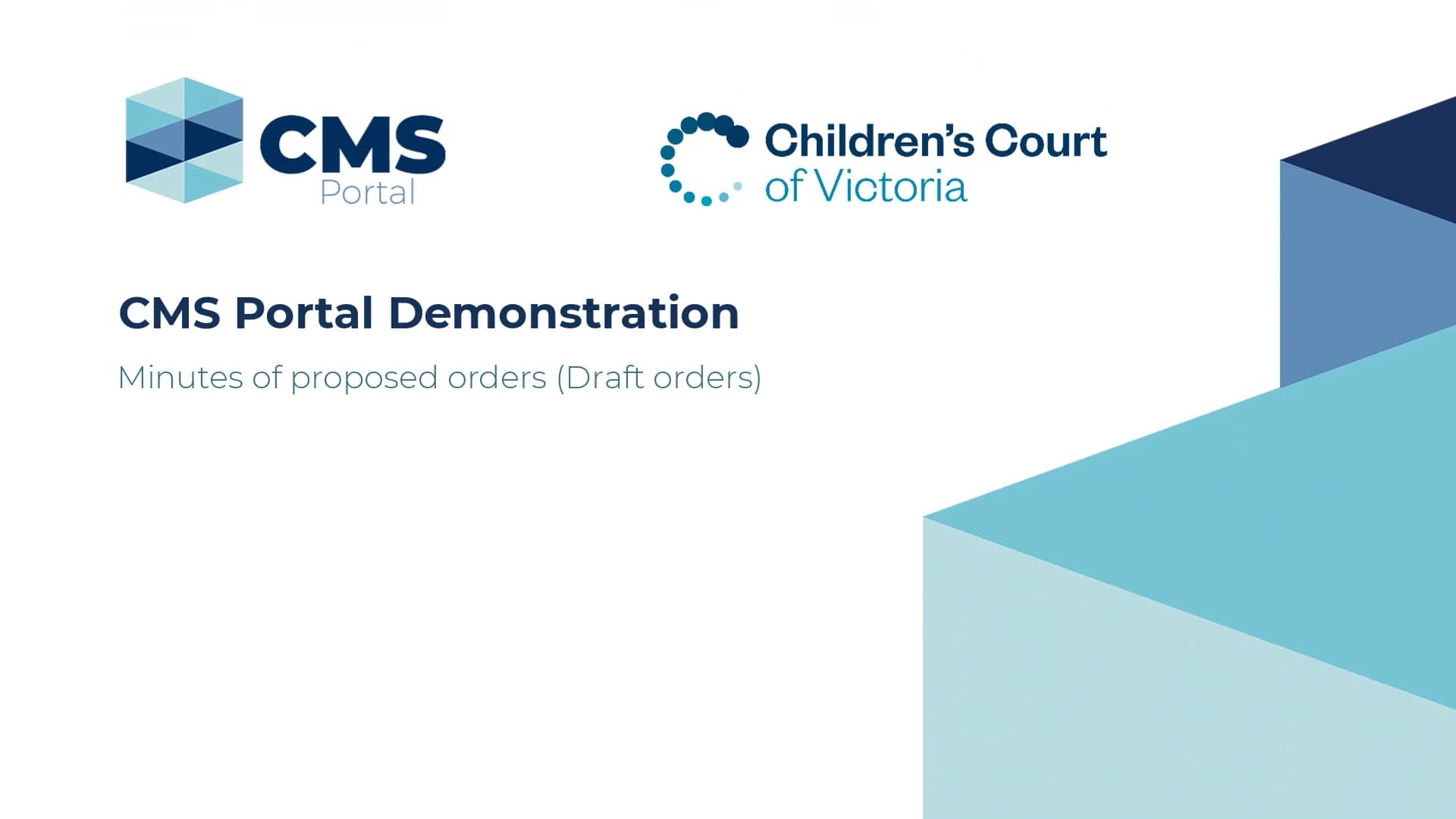 8. Minutes of proposed orders (Draft orders) on Vimeo