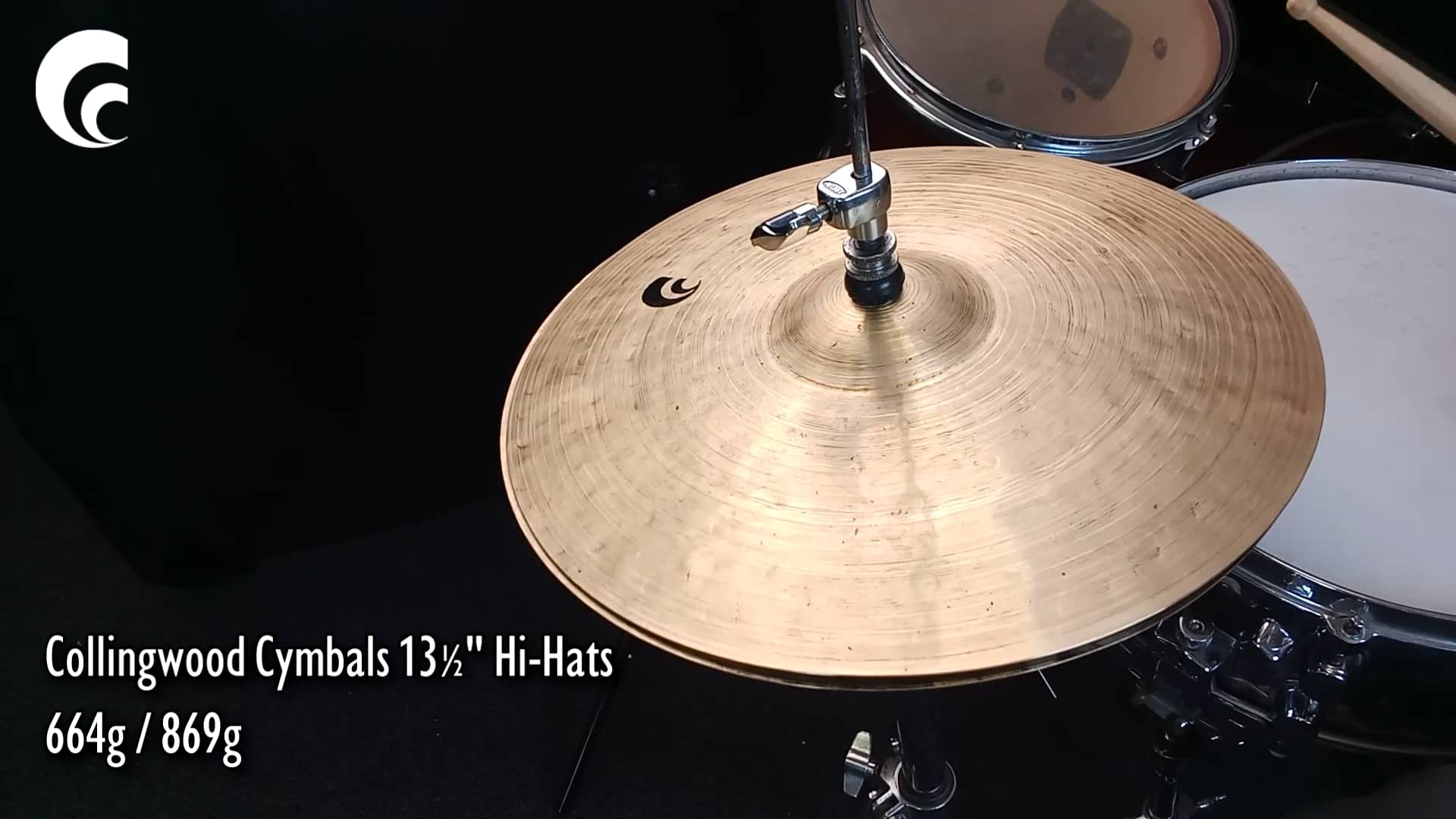 Collingwood Cymbals 13½" Hi-Hats, 664g / 869g. on Vimeo