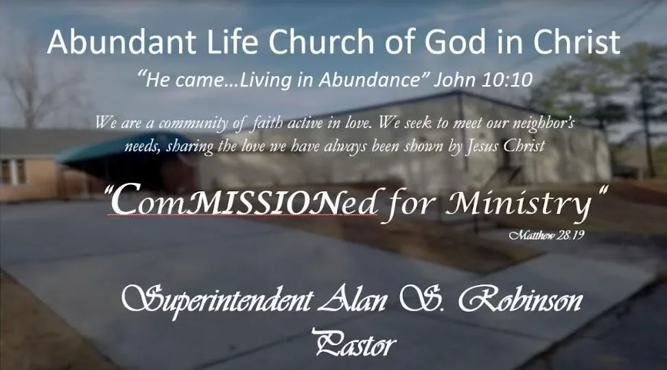 Abundant Life COGIC! Ministering for Change! Alan S. Robinson as ...