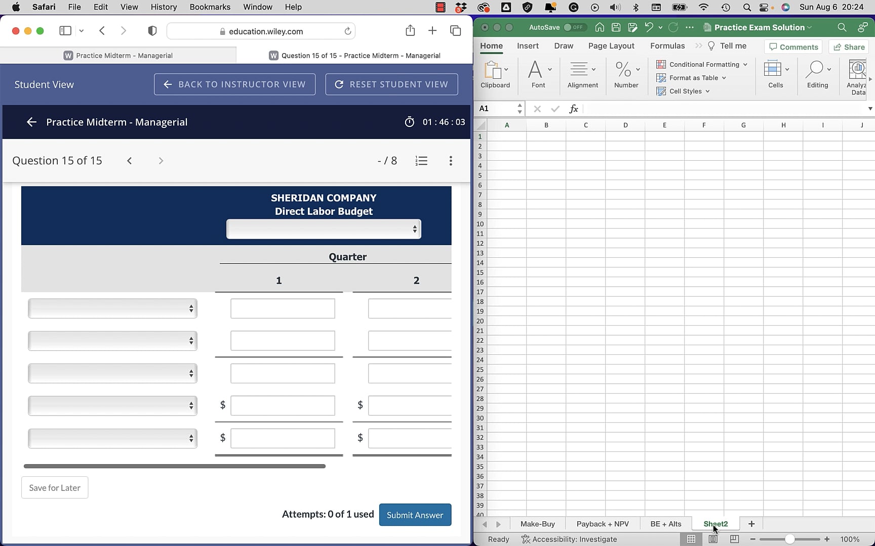 FMGT 4816- Practice Exam - DL Budget on Vimeo