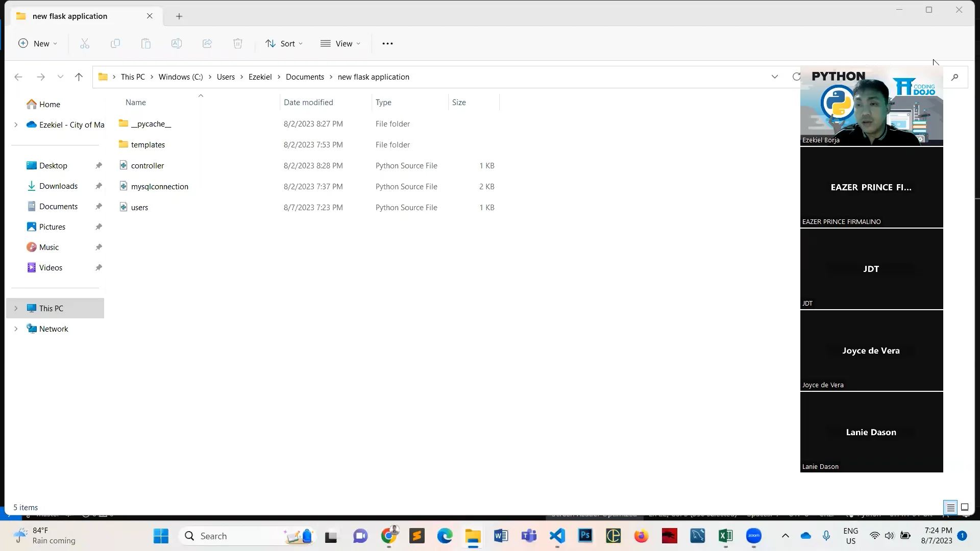 Python Fundamentals - Week 6, Day 1 on Vimeo