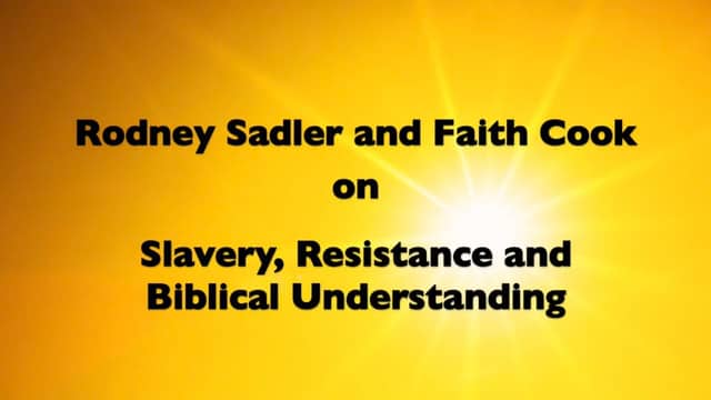 BLACK AUGUST 2023 Week 1: Rodney Sadler & Faith Cook on Slavery ...