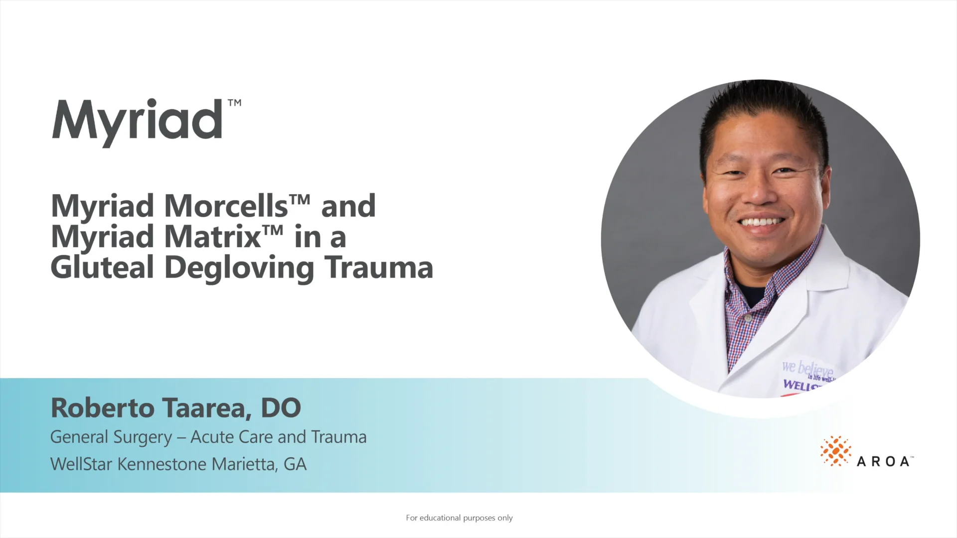 Myriad™ Matrix & Myriad™ Morcells - Gluteal Trauma on Vimeo