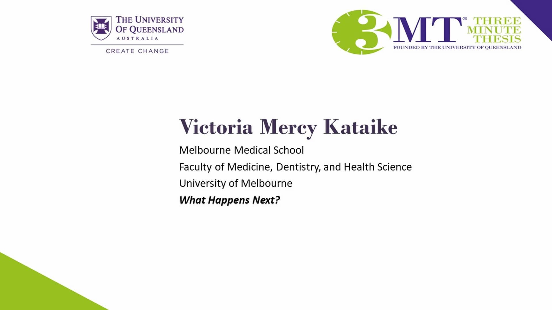 VICTORIA MERCY KATAIKE_3MT WHAT HAPPENS NEXT on Vimeo