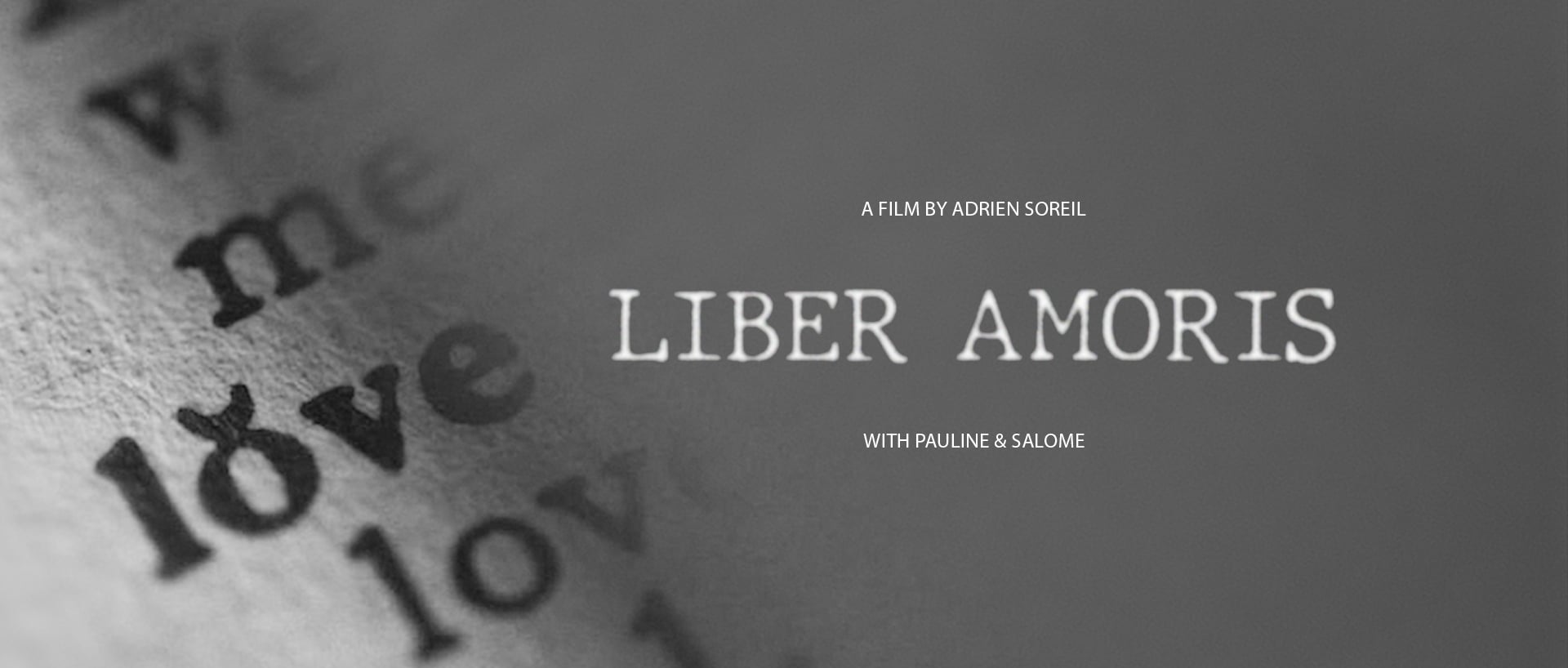 LIBER AMORIS - Pauline & Salomé - Wedding film on Vimeo
