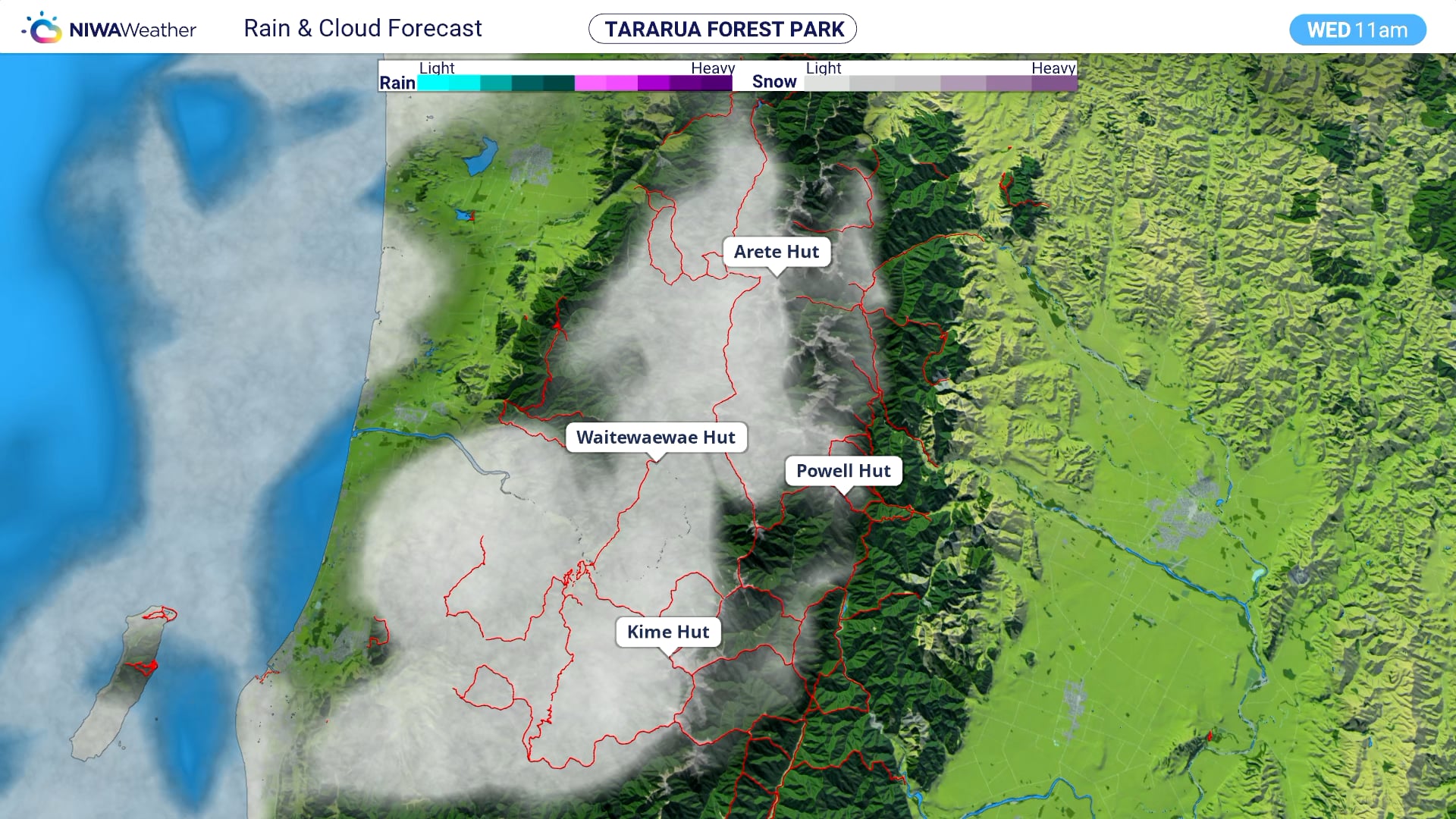 Tararua Forest Park Weather Outlook on Vimeo
