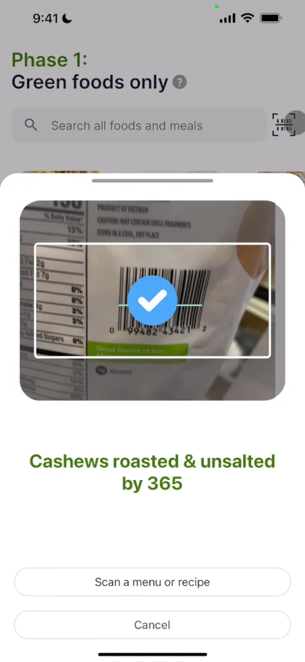 How to scan foods on Vimeo
