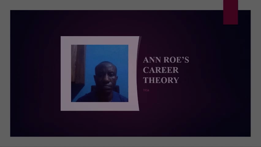 ANN ROE’S CAREER THEORY edited on Vimeo