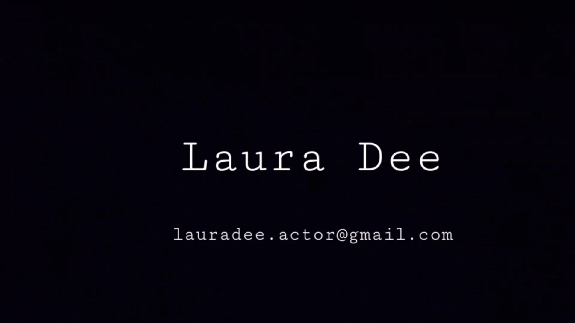 Laura DEE Showreel _1 on Vimeo