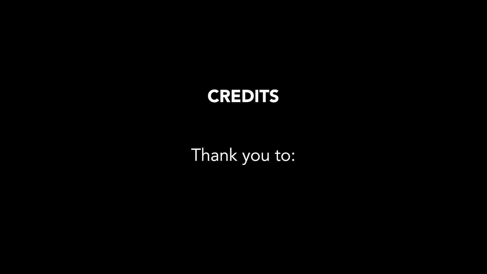 Credits on Vimeo