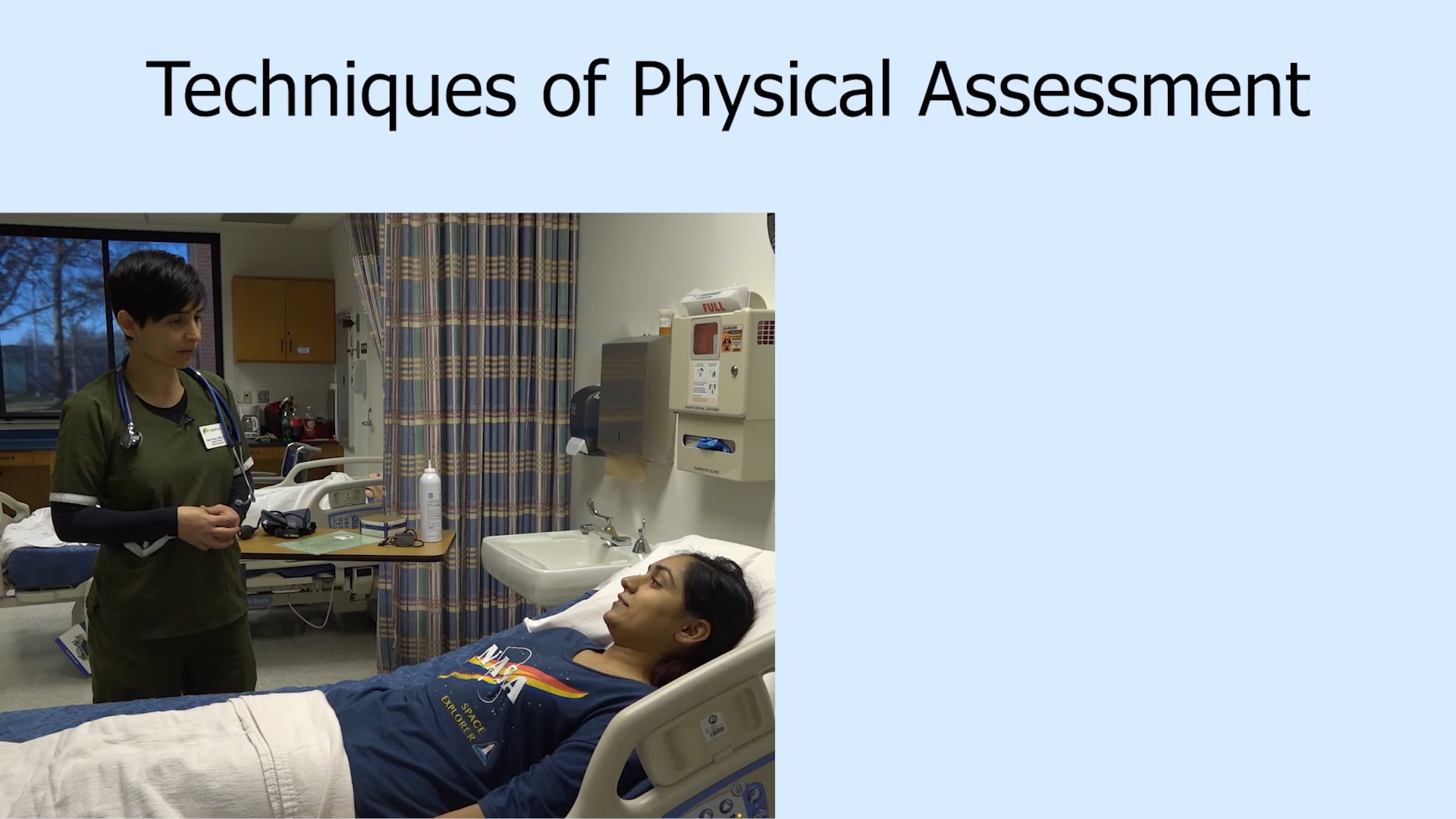 Physical Assessment Techniques 1 on Vimeo